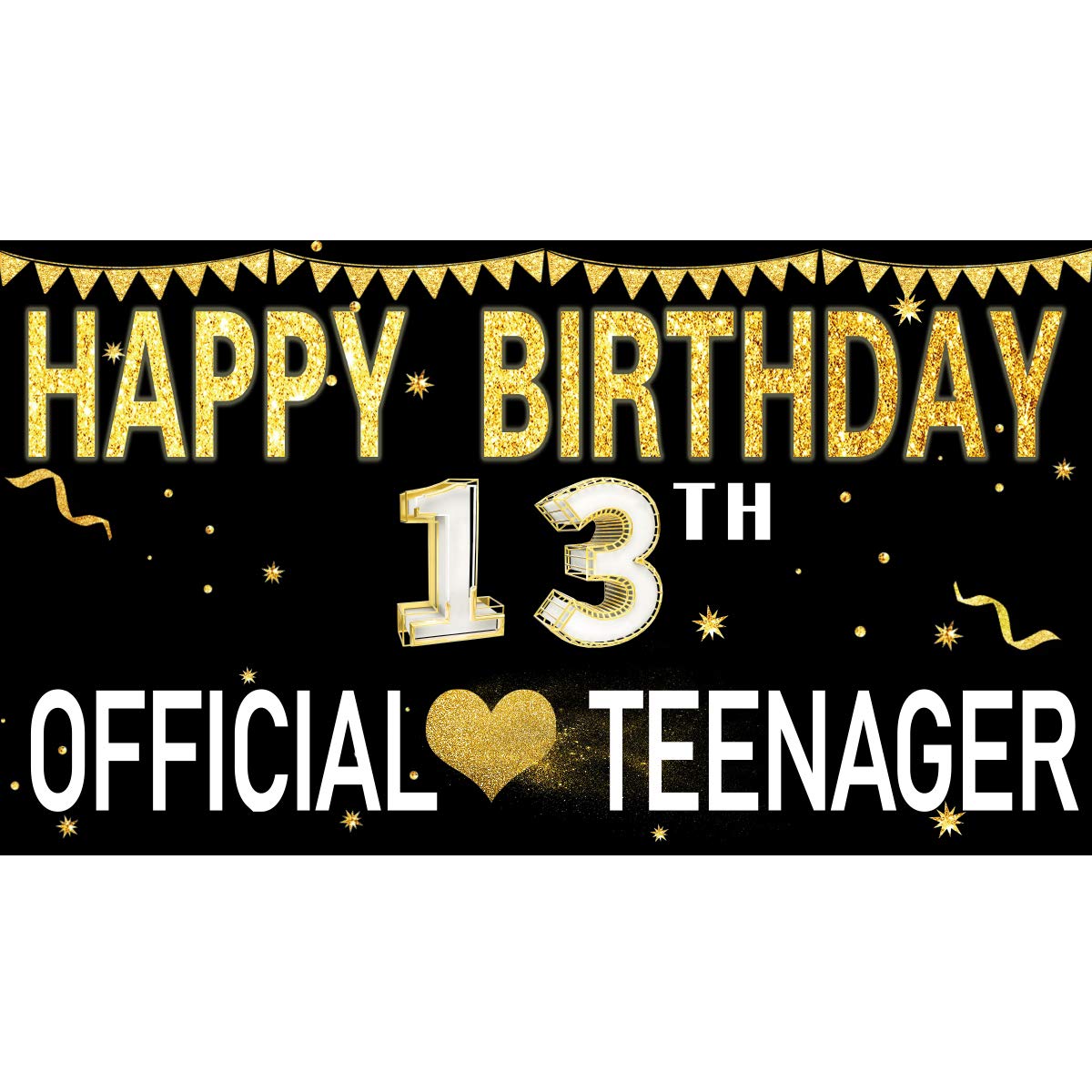 Buy Official Teenager Banner, 13th Birthday Party Sign, Extra Large 71 ...