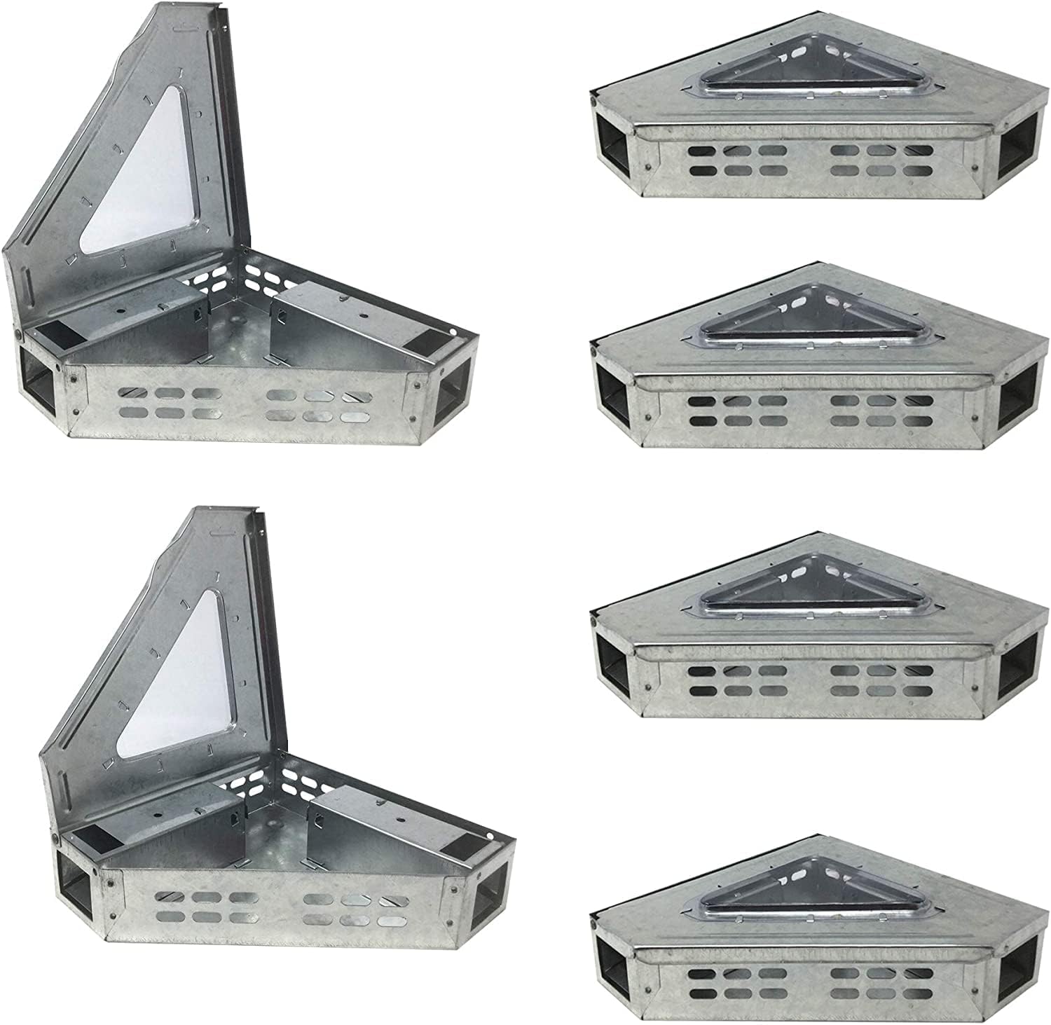 Triangle Mouse Trap Multi-Catch and Release Humane Live Mouse Trap ...