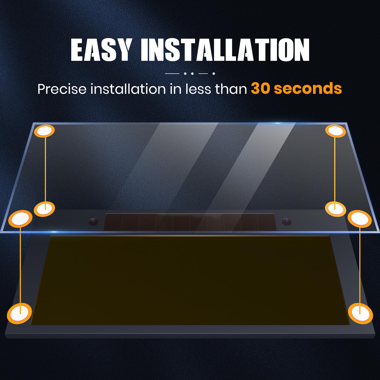Snapklik.com : 10 Pack 2x4.25" Clear Welding Lens ANSI Z87.1 ...