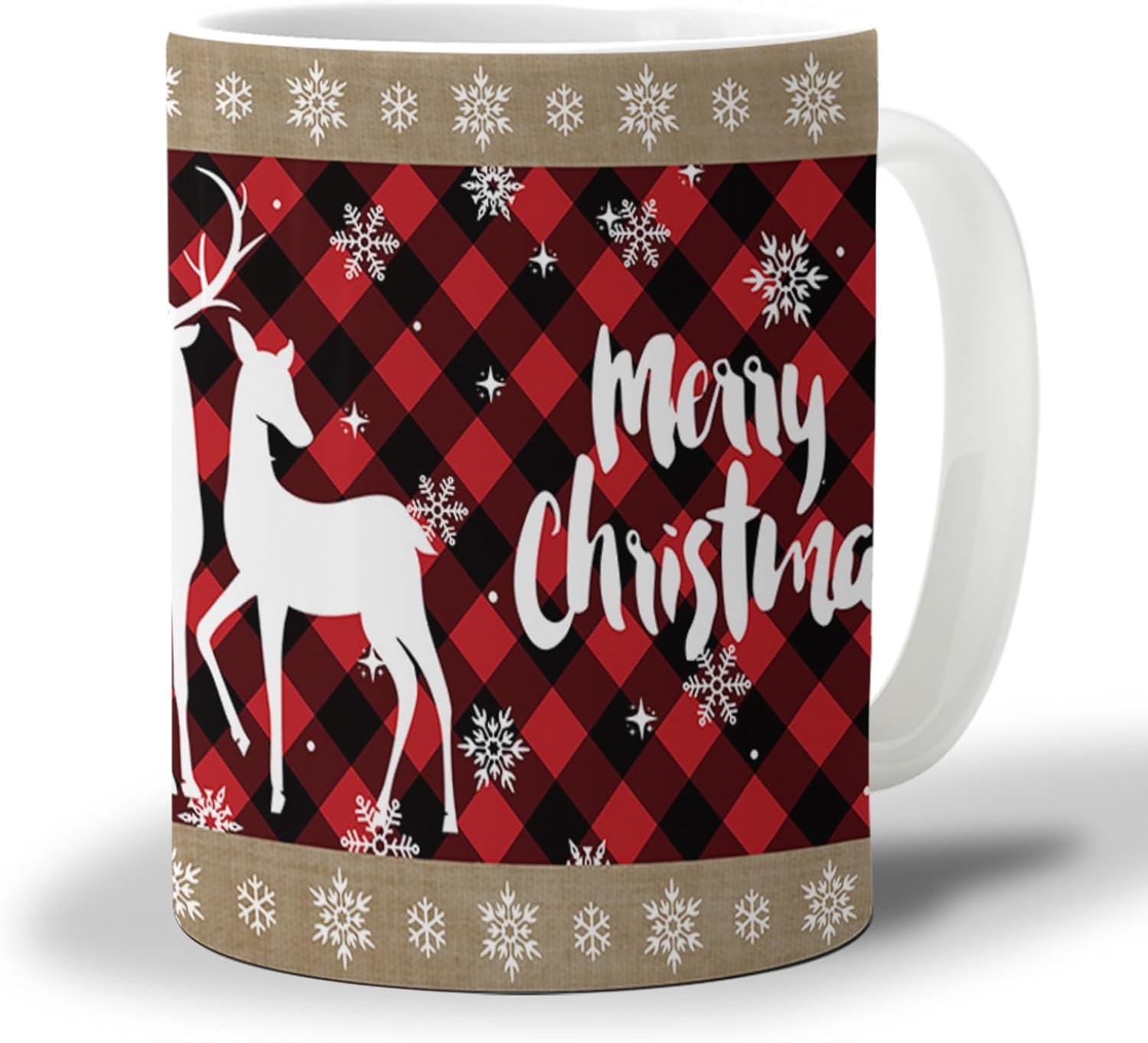 Amazon.com: MUSEDAY Christmas Ceramic Coffee Mug, Big Tea Cup for Latte ...
