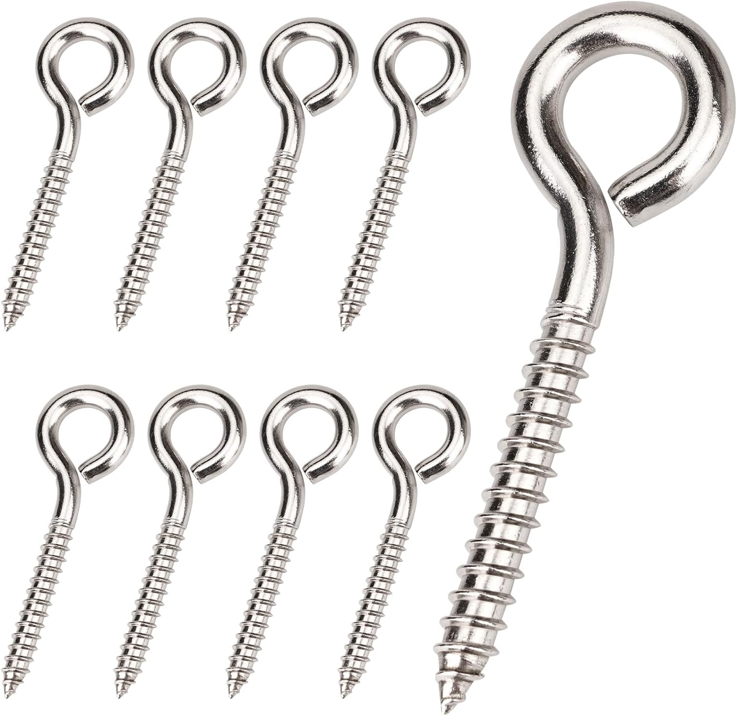Amazon.com: Axe Sickle 2 Inch Screw Eyes Metal Eye Hooks Small Eyelet ...