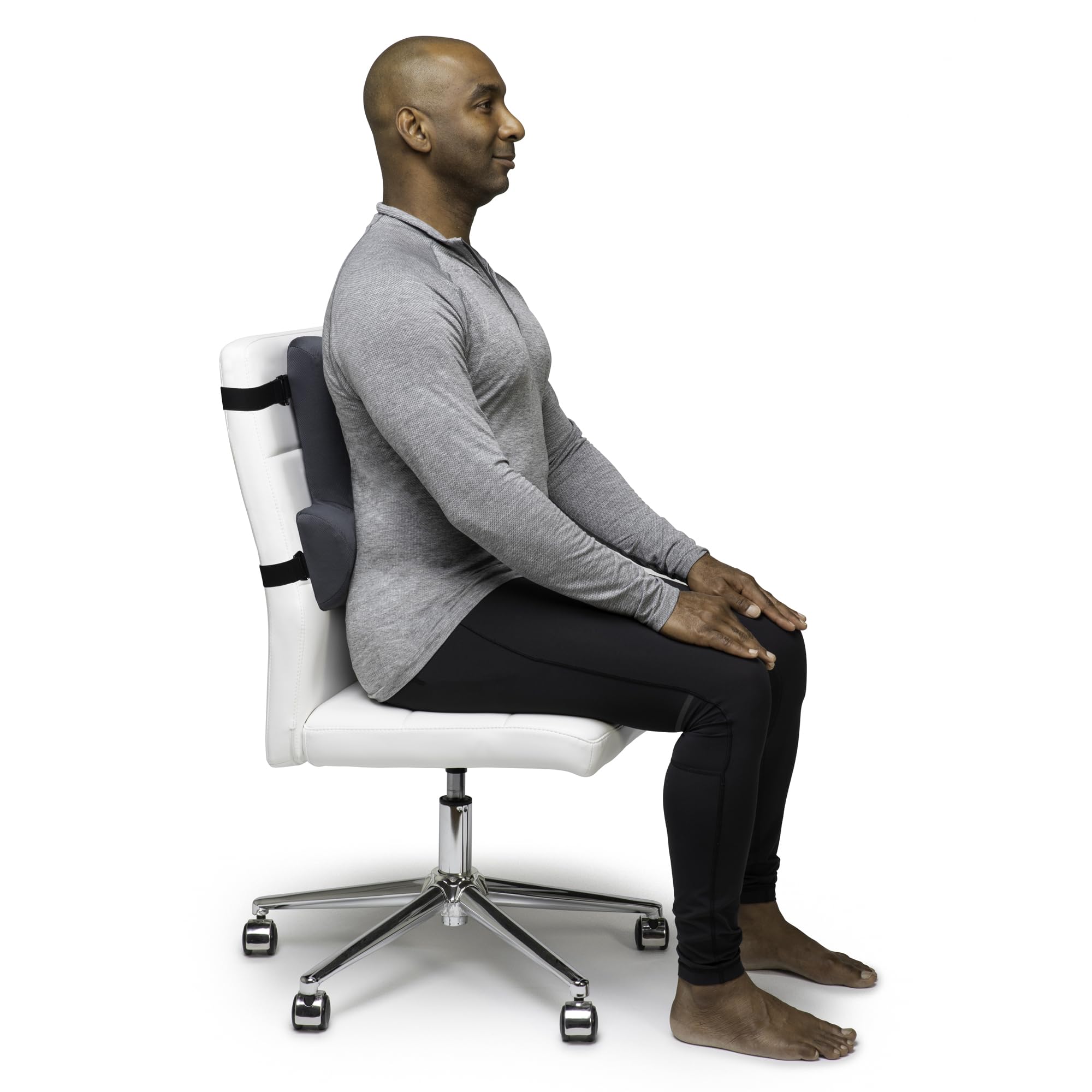 Office Chair Upper Back Support MAYKOOSH Blue Flip Top Ergonomic Mesh