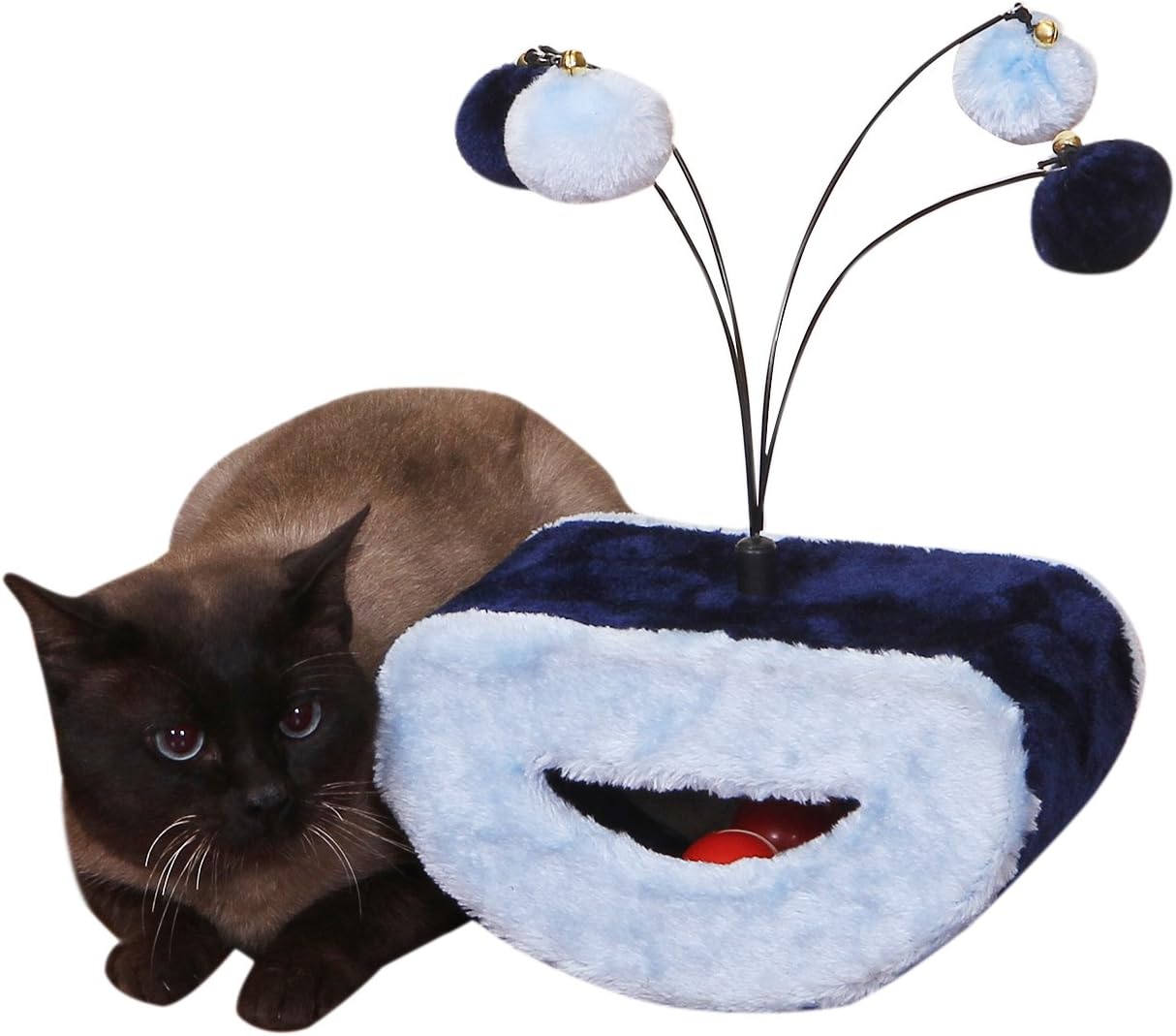 Amazon.com: Petpals Dainty Light Blue Cat Toy with Sisal & Teasing Toys ...
