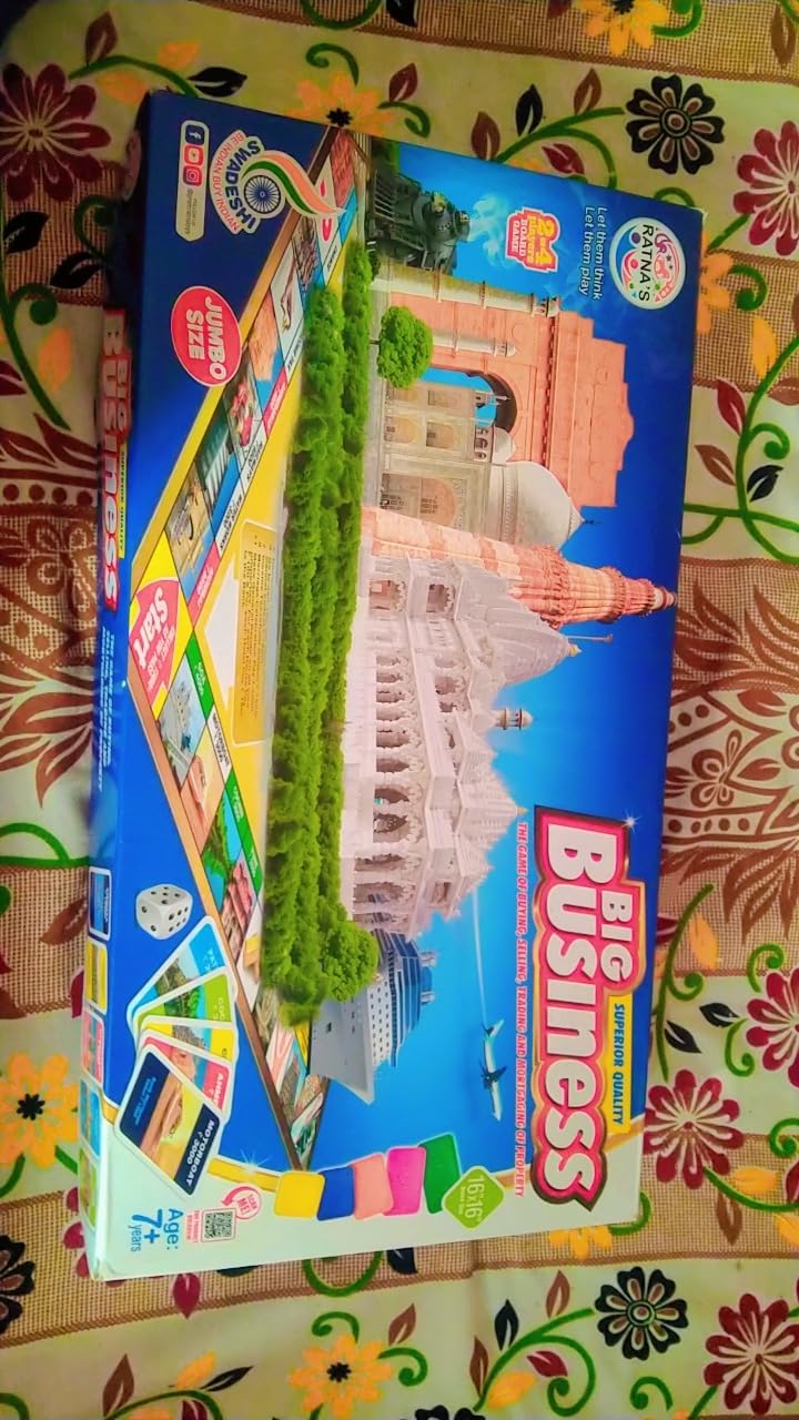 Buy Ratna's Big Business Board Game Jumbo Size with Plastic Money Coins ...