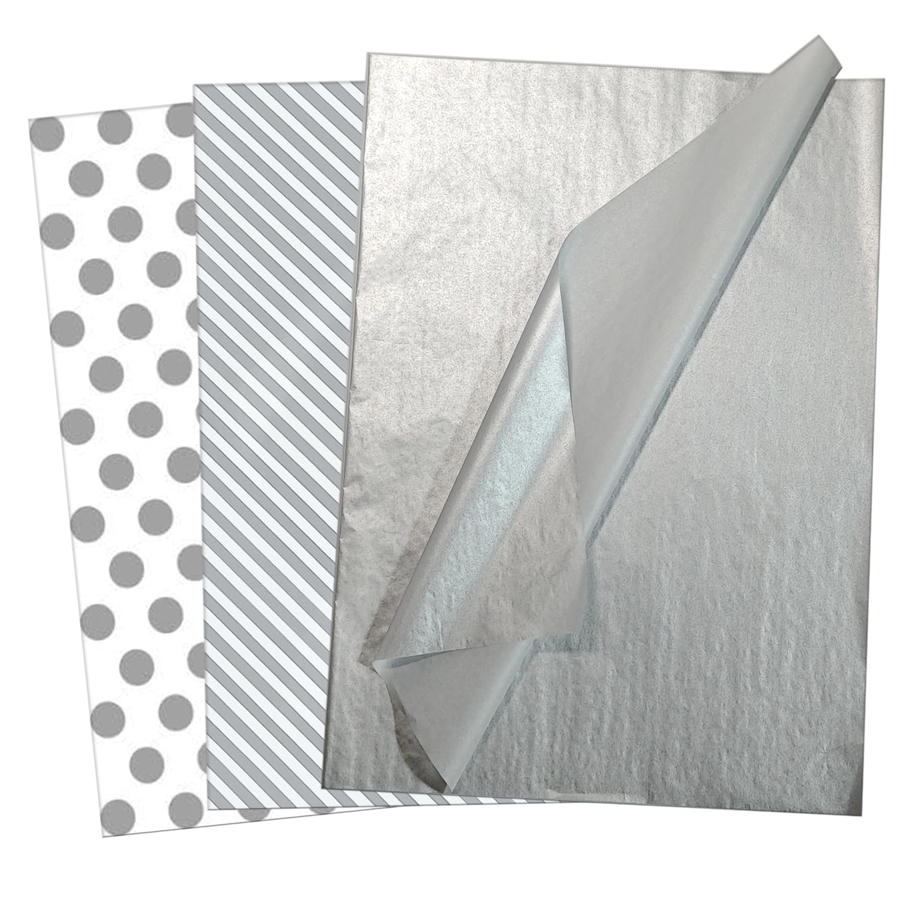 Amazon.com: LIAPAWPAW Tissue Paper Gift Wrap, 30 Sheets Metallic Silver ...