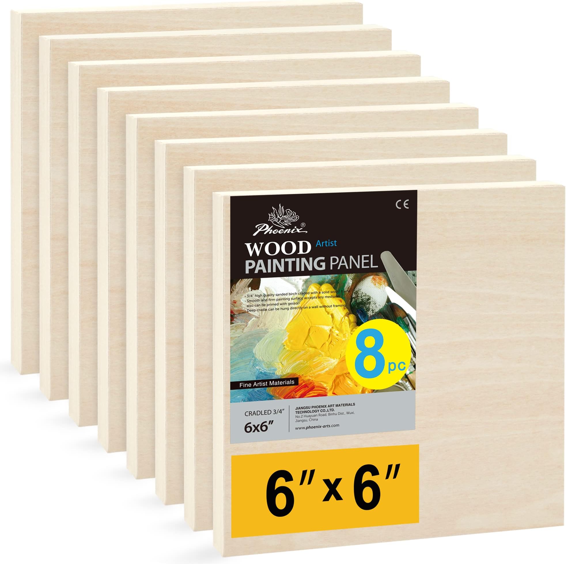 Amazon.com: VISWIN 6 Pack of 11x14 Wood Canvas, 3/4" Deep Unfinished ...