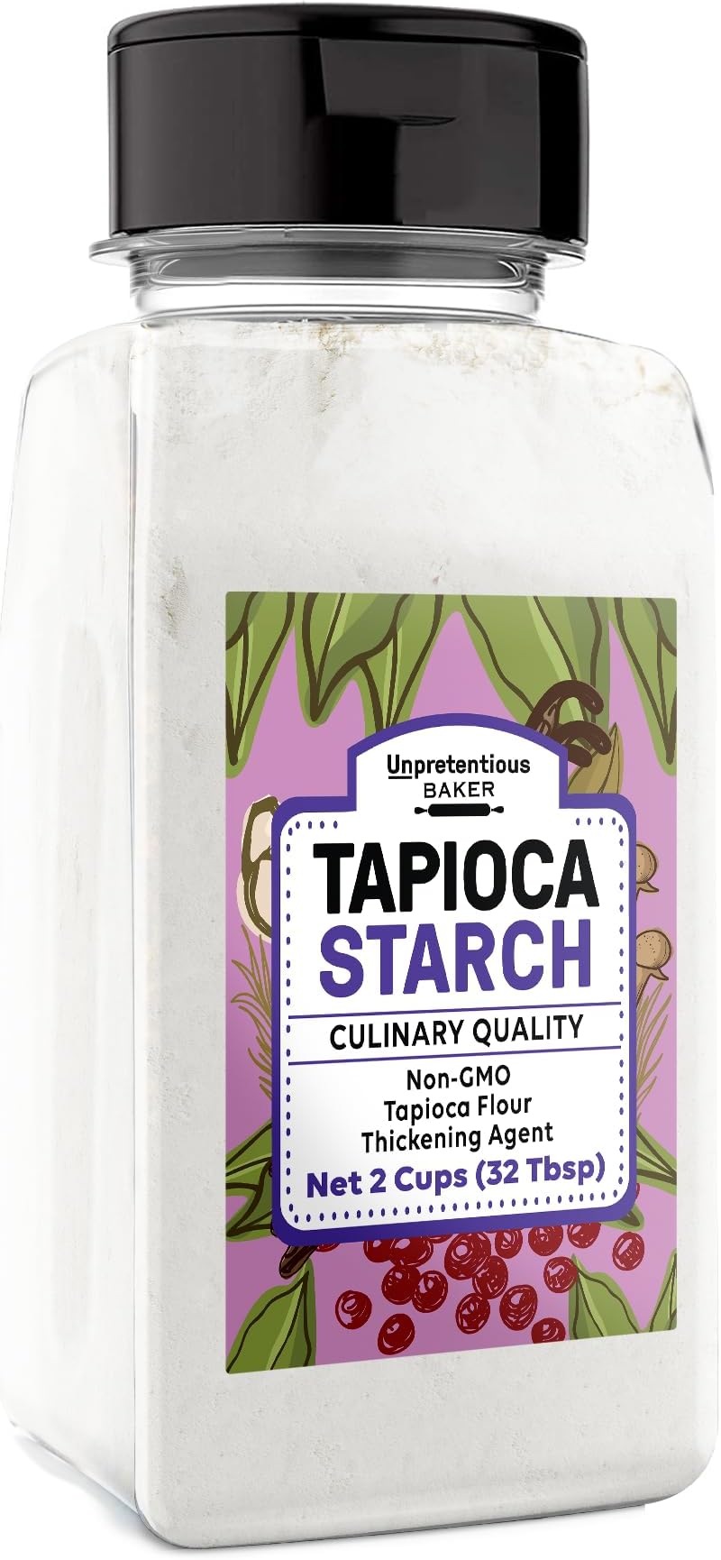 Amazon.com : Unpretentious Tapioca Starch, 2 Cups, Vegan & Gluten-Free ...