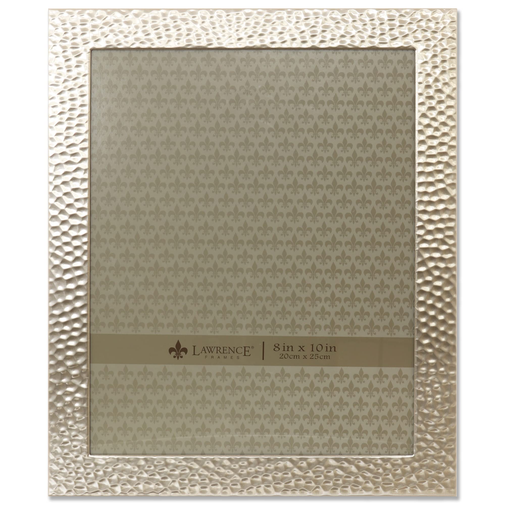 Amazon.com - Lawrence Frames Hammered Metal Reflections Frame, 8 x 10, Gold