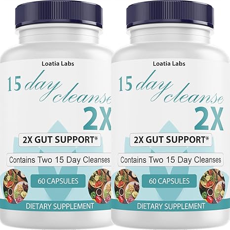 Amazon.com: 15 Day Cleanse 2X - Double Gut & Colon Support - Advanced ...