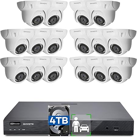 Amazon.com : GW Security Smart AI 16 Channel H.265 PoE NVR Ultra-HD 4K ...
