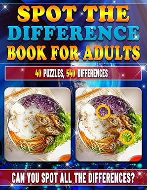 Amazon.com: Spot the Difference Book for Adults: 540 Differences. What ...
