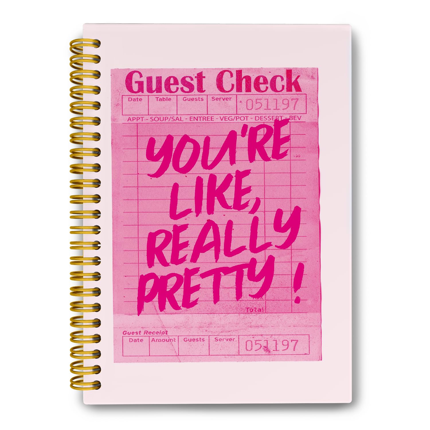 Amazon.com : LiTiu Pink Preppy Trendy Spiral Notebook,Coquette Girly ...