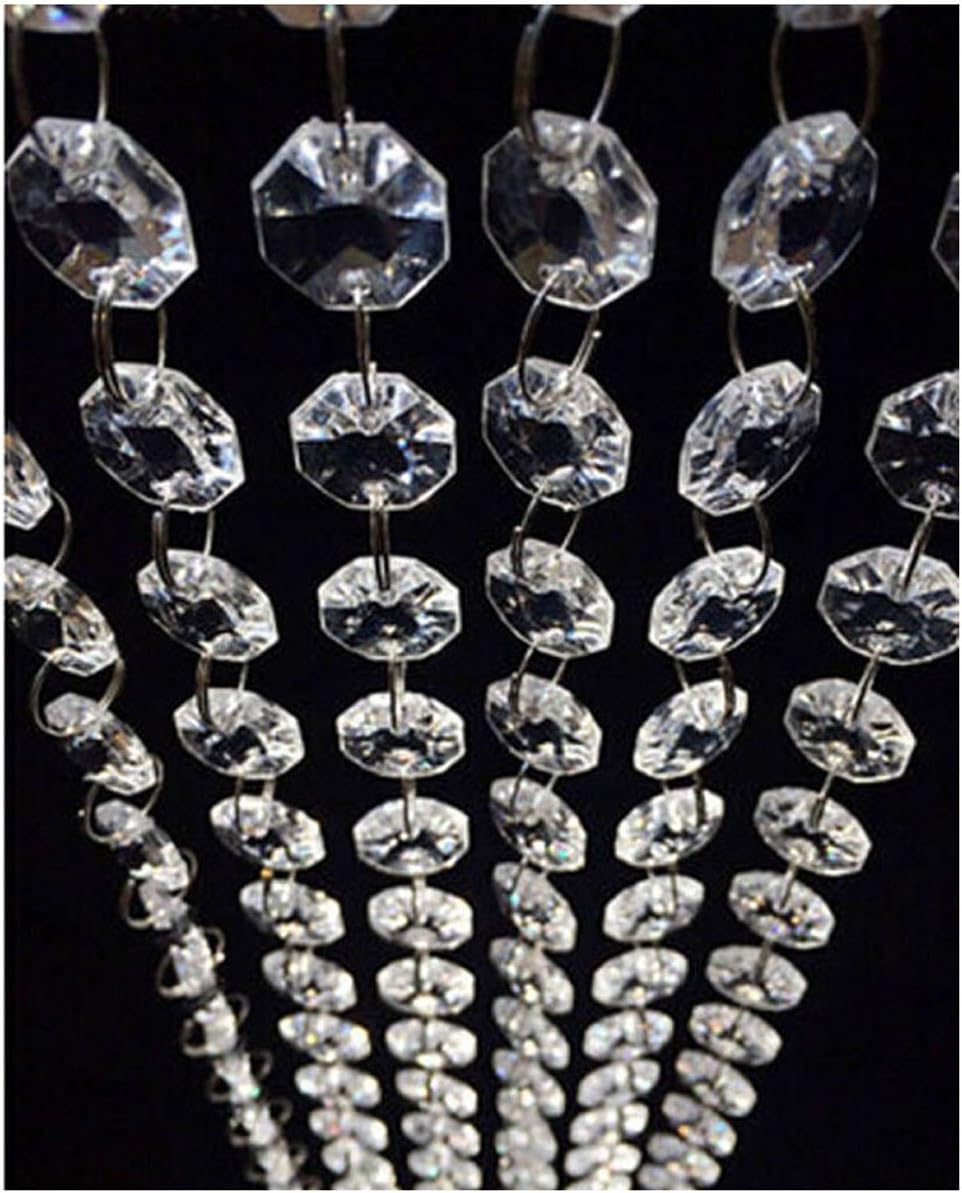 Amazon.com: 30pcs Acrylic Clear Crystal Strands Gems Bead Curtain for ...