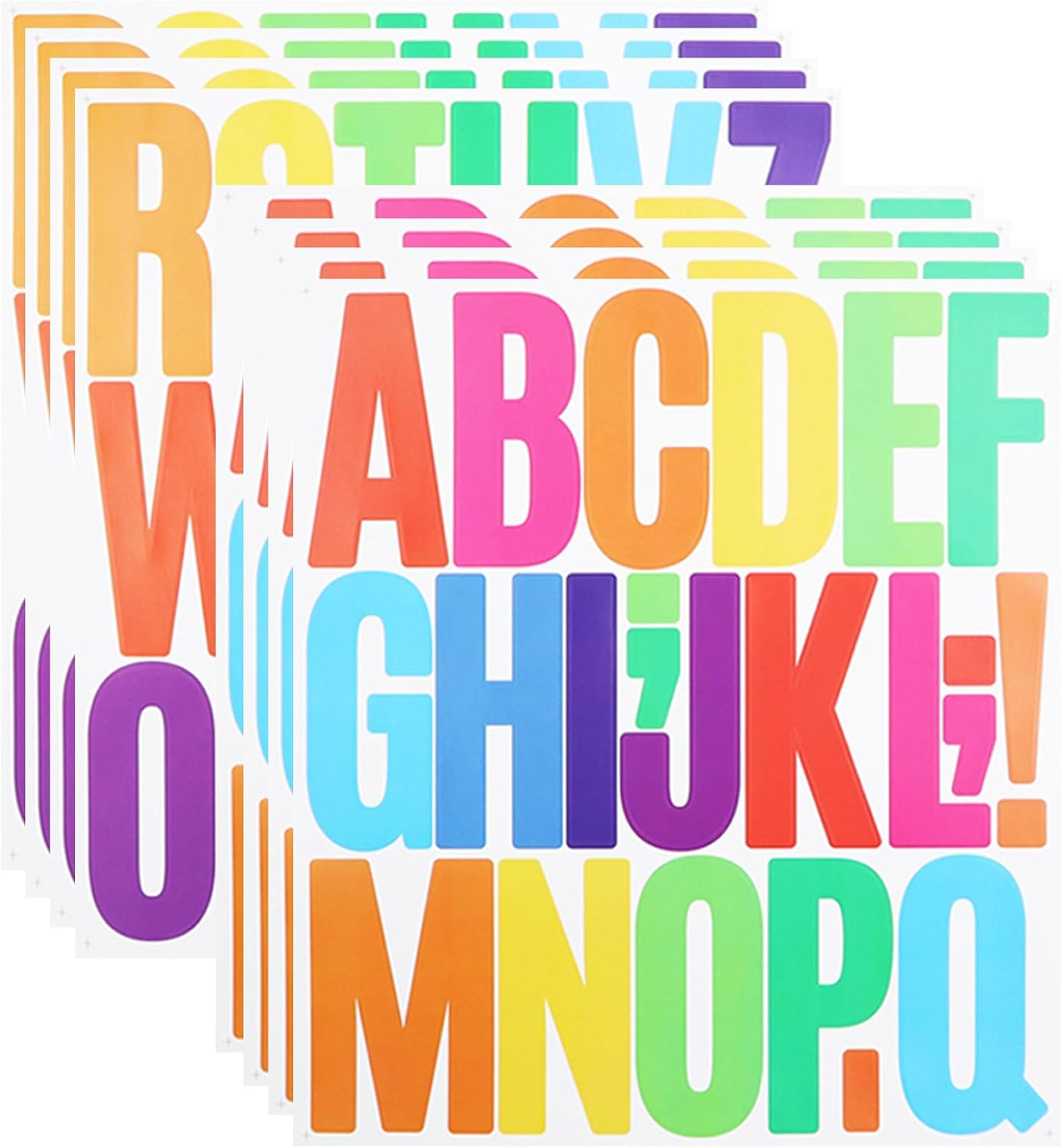 3 Inch Self Adhesive Vinyl Letter Symbol Stickers Kit, Capital Alphabet ...