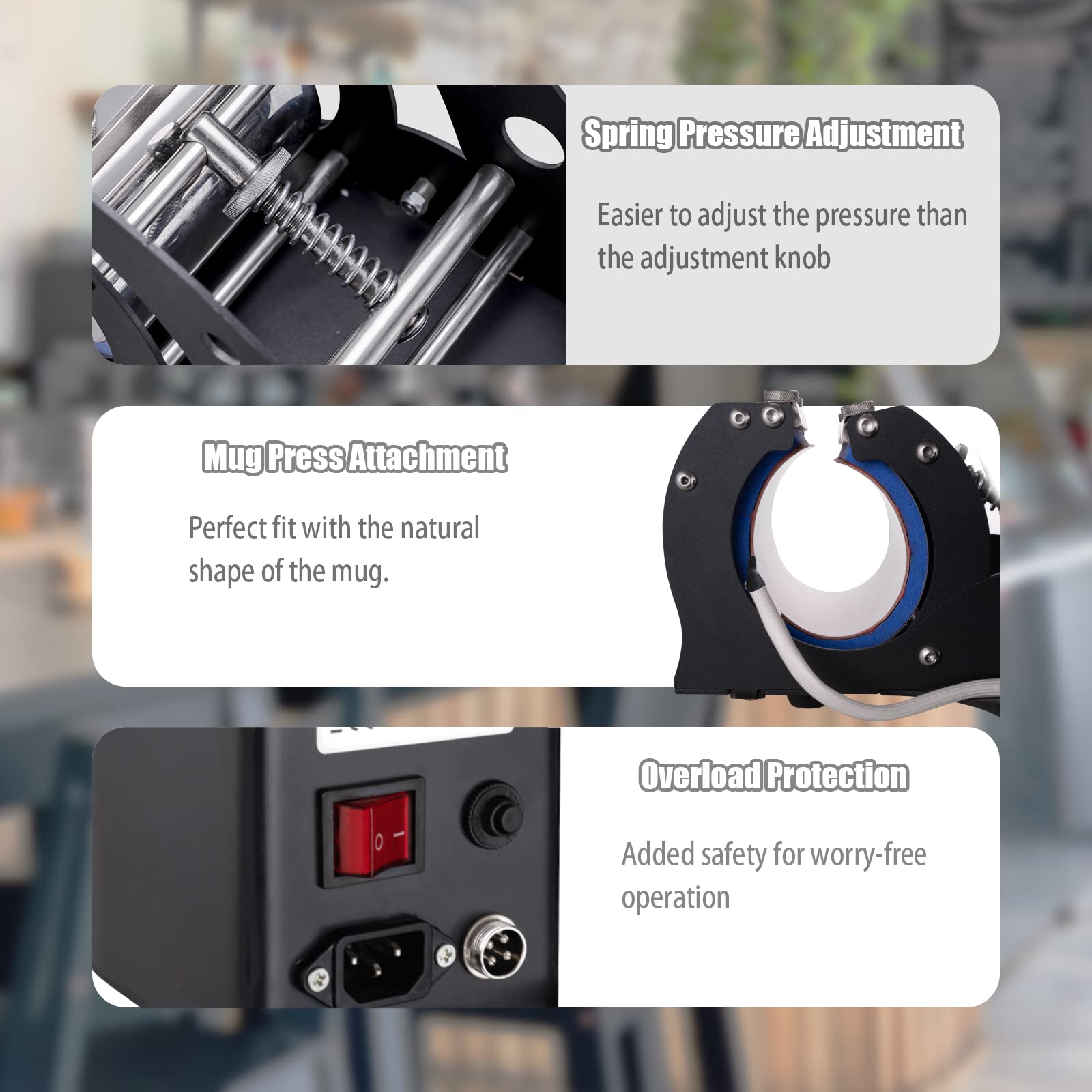 QNK Mug Heat Press, Mini Cup Press Machine for Mug DIY Sublimation 11 ...