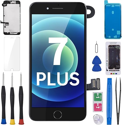 Amazon.com: BESJMYT for iPhone 7 Plus Screen Replacement 5.5" Black ...
