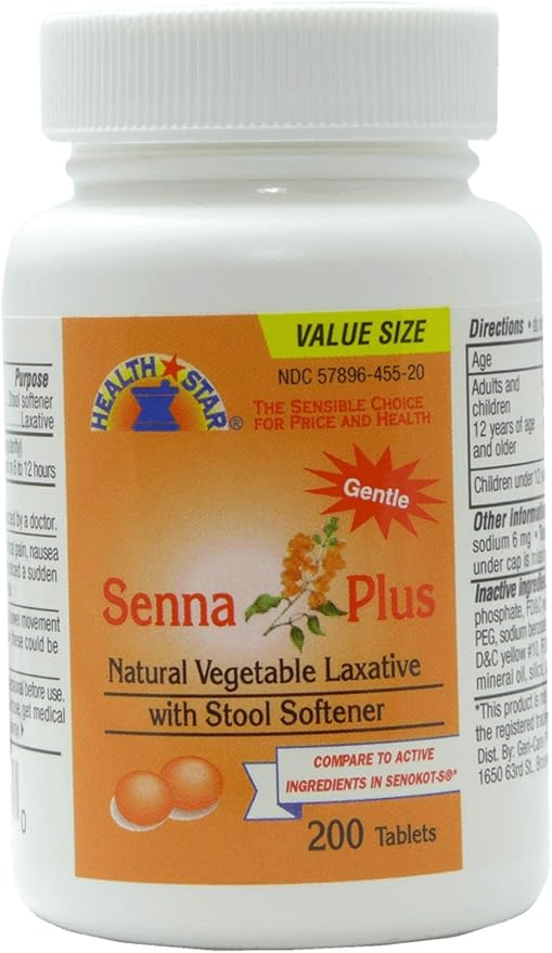 Amazon.com: GeriCare Senna Plus Natural Laxative with Stool Softener ...