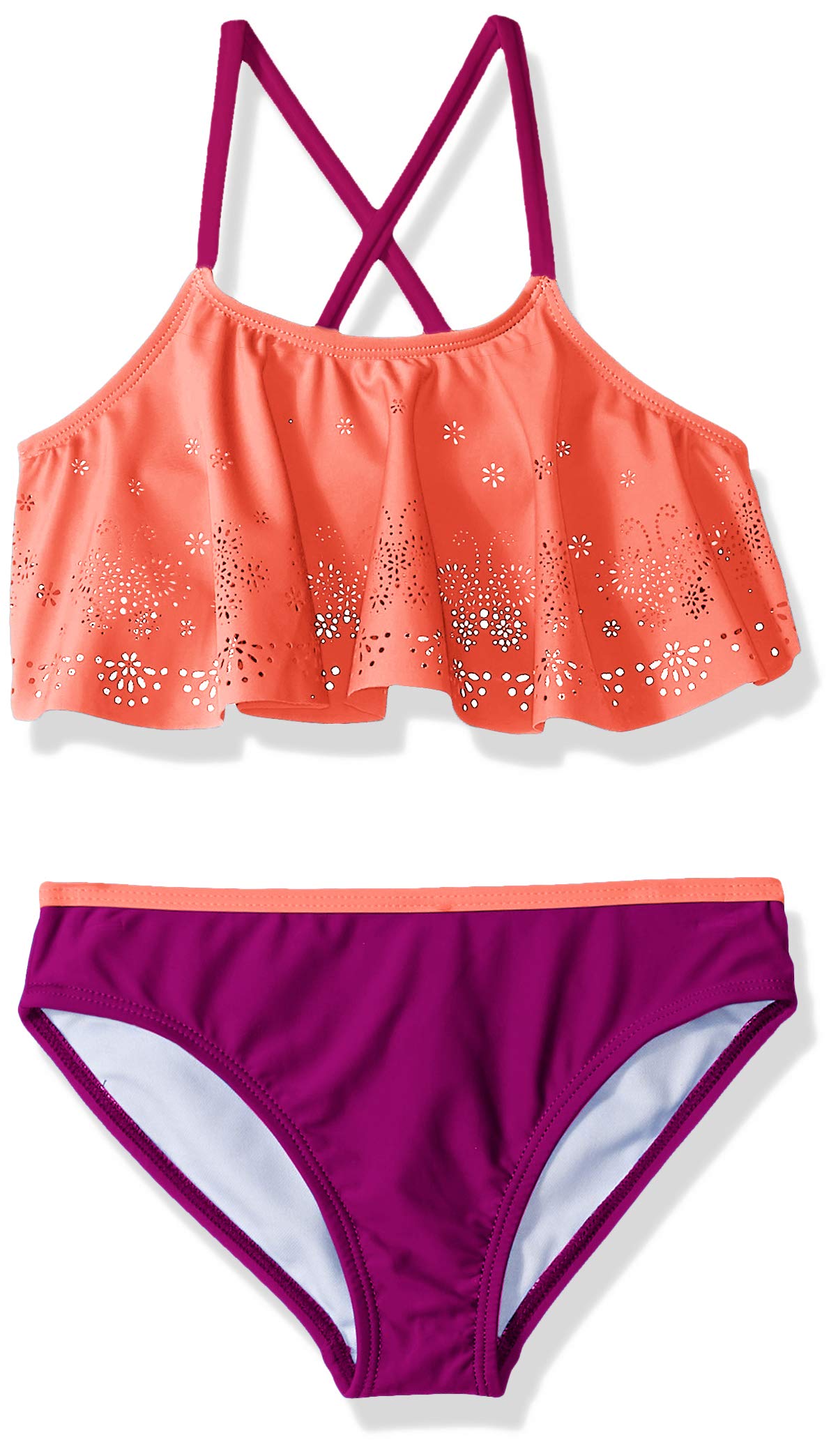 Rivstar Girls Butterfly Laser Cut Flounce Bikini 2pc | Desertcart INDIA
