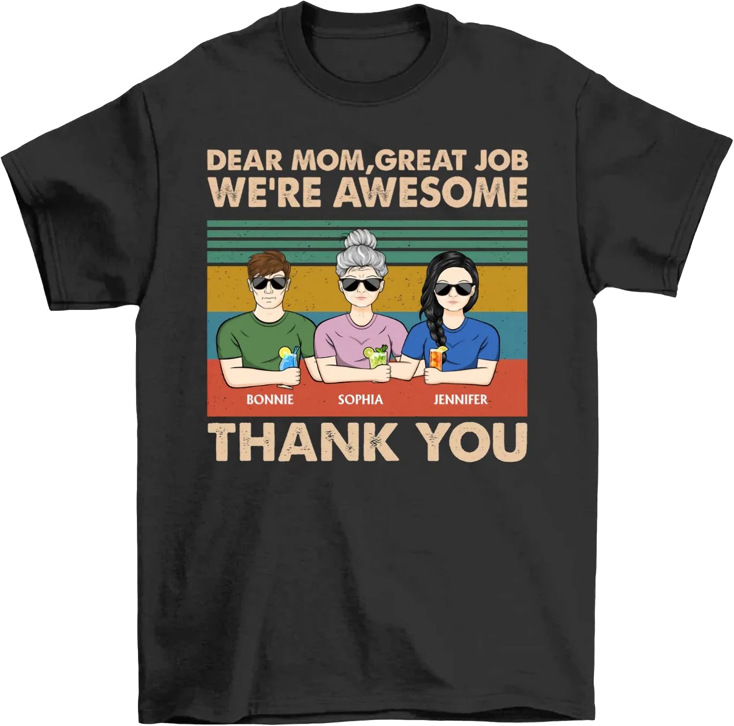 Amazon.com: Dear Mom Great Job We're Awesome Thank You Personalized ...