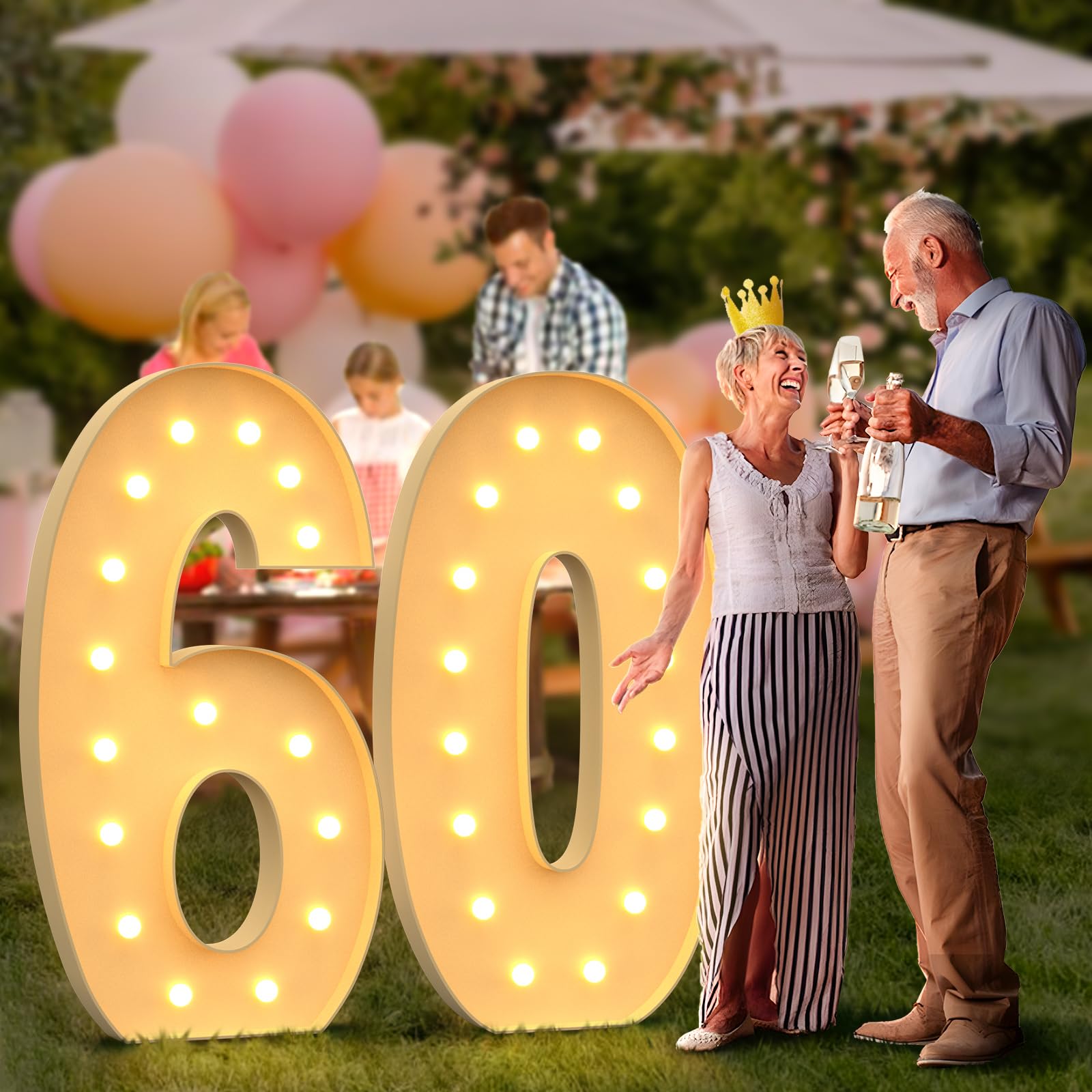 Snapklik.com : Tongjoy 5FT Marquee Light Up Numbers 6, Marquee Numbers ...