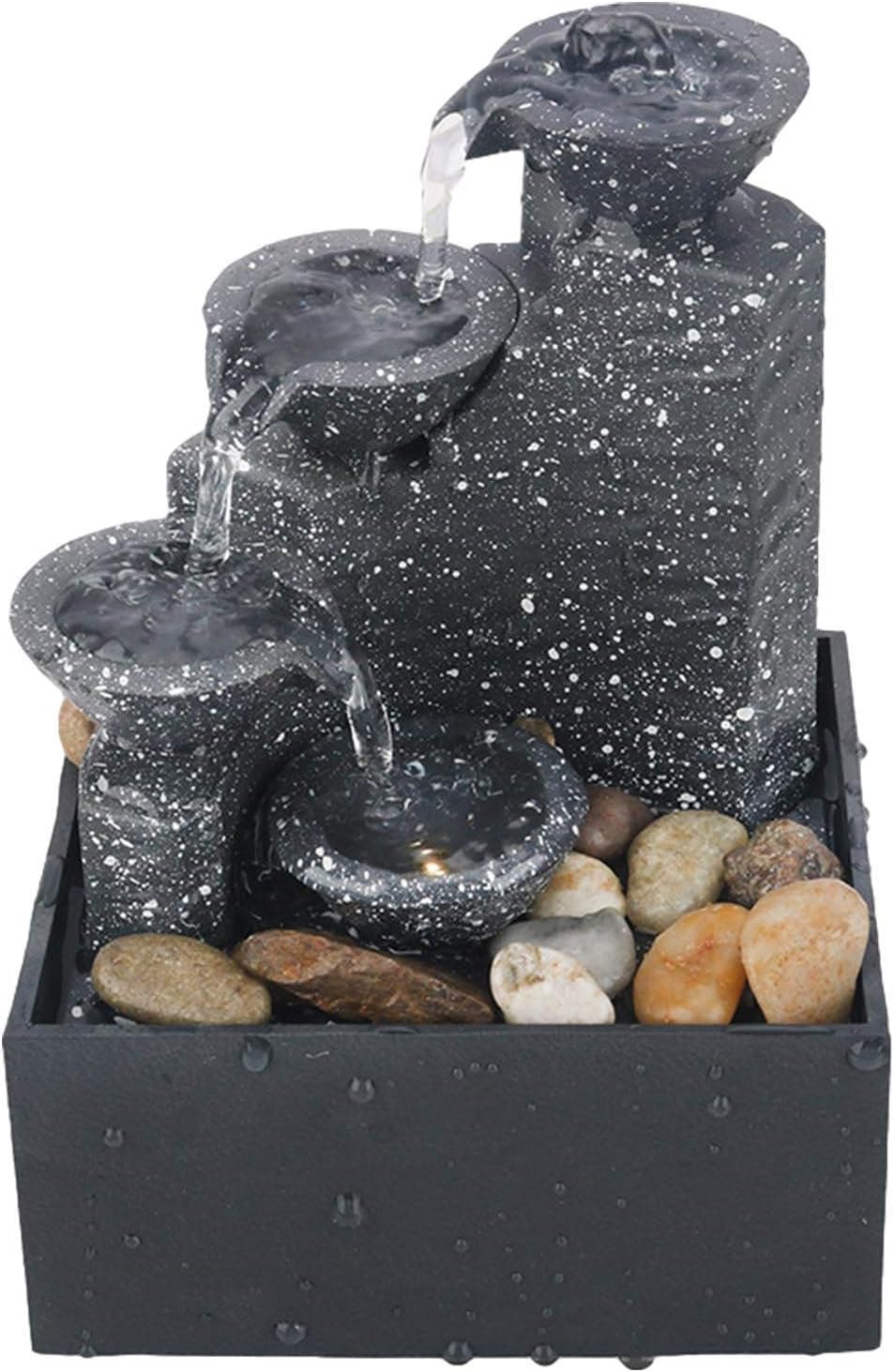 Groust Tabletop Fountain, Desktop USB Small Water Fountains Indoor ...