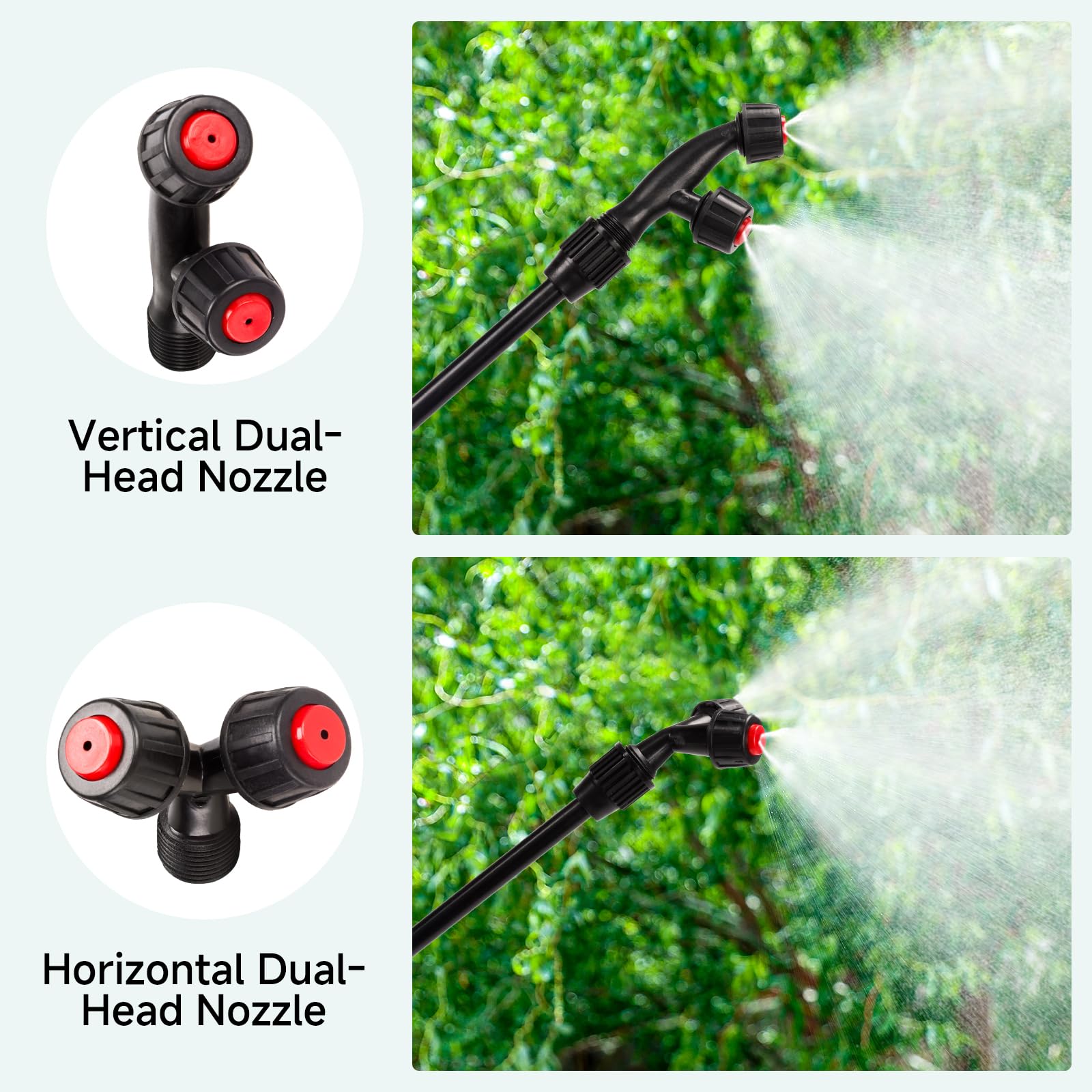 Brass Barb Fittings Acid Resistant Sprayer Wand With 4 Nozzle Types ...