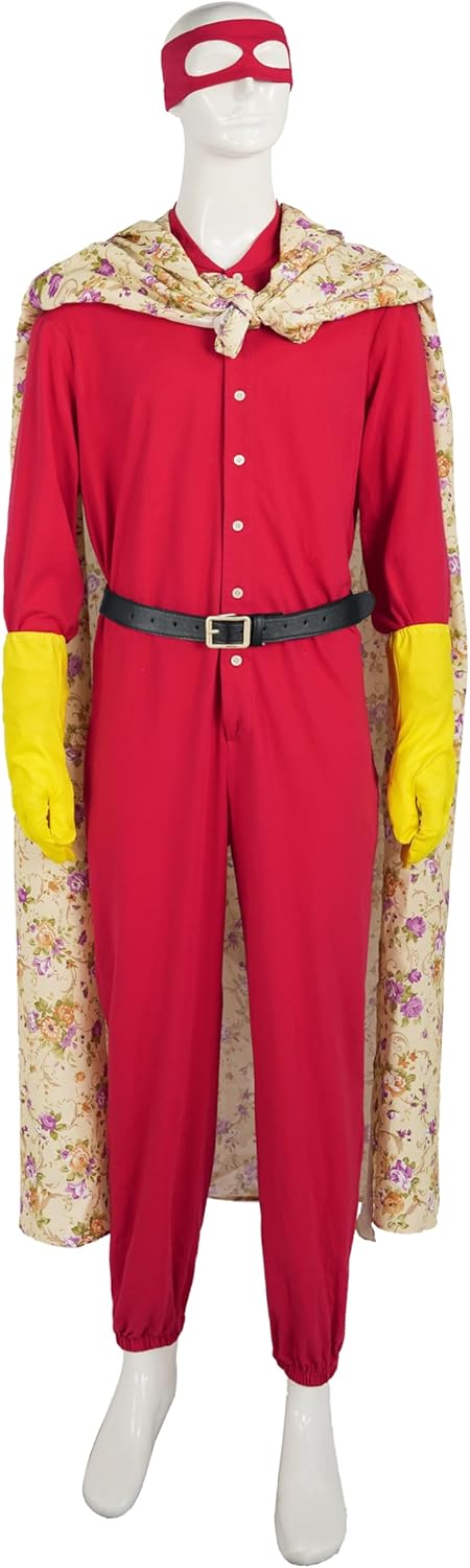 Amazon.com: BREVTXIS Blankman Costume Adult Robber Red Costume Set for ...