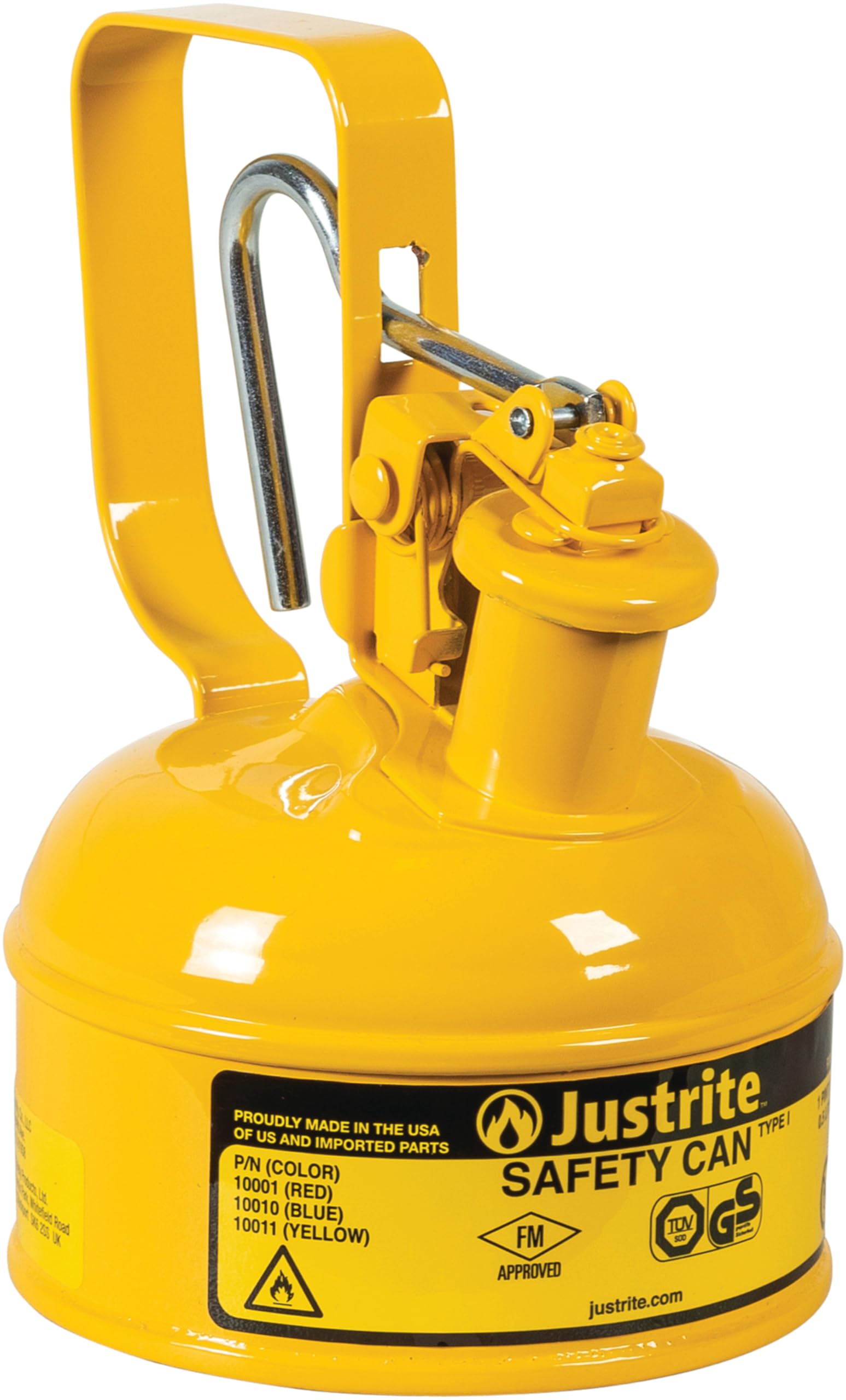 Snapklik.com : Justrite 1 Pint Type I Yellow Safety Can For Diesel