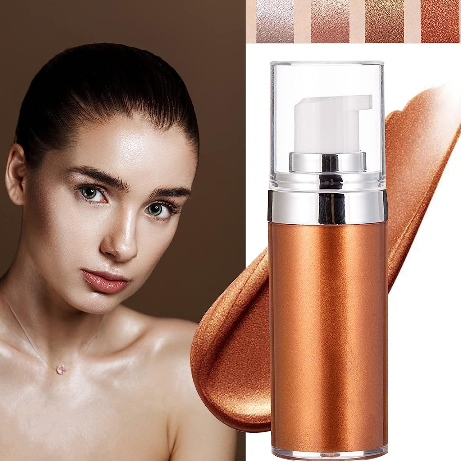 Body Contour Highlighter Makeup, Body Cream Liquid Highlighting Drops ...