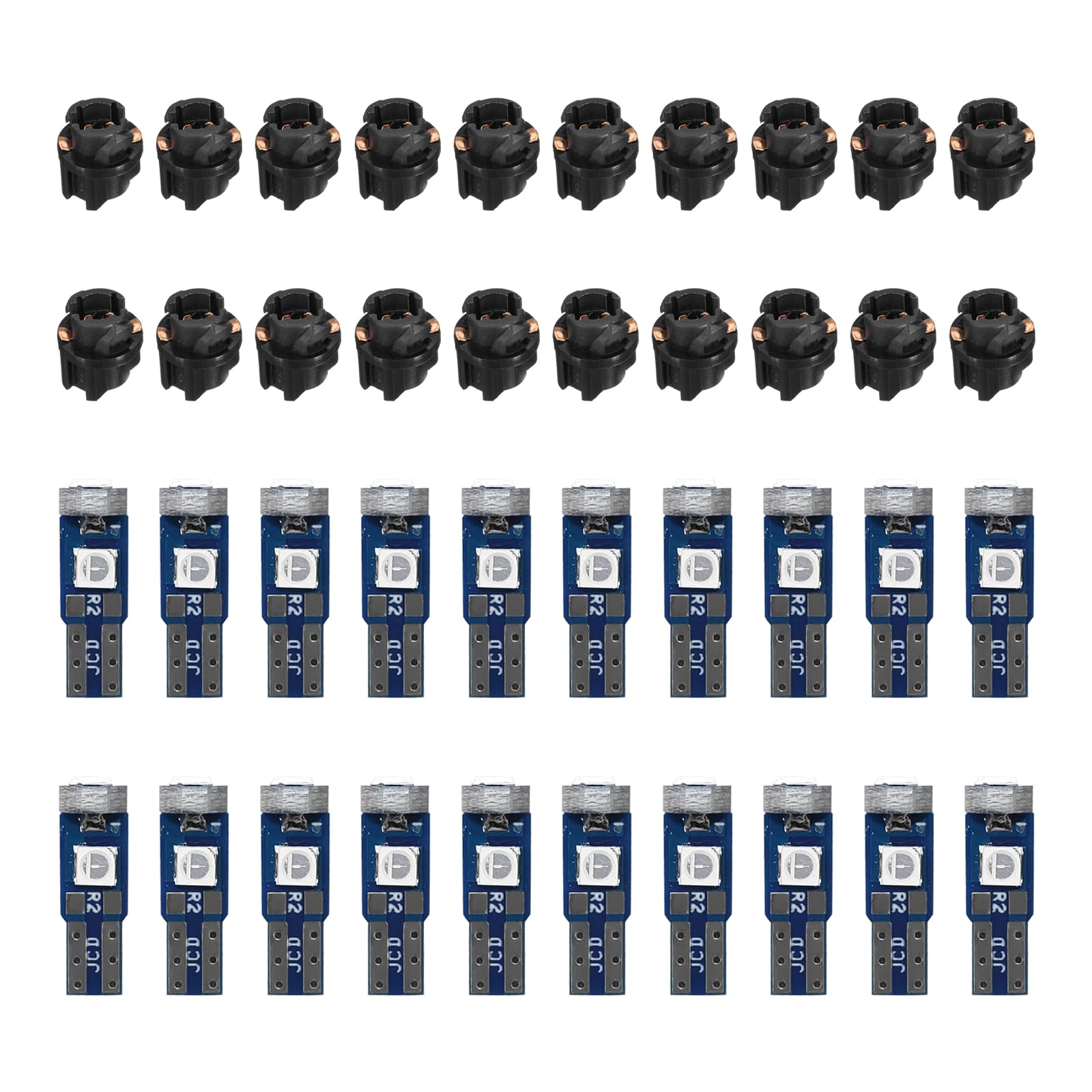 Amazon.com: povtii 20 PCS T5 Led Lights for Car Dashboard, Super Bright ...