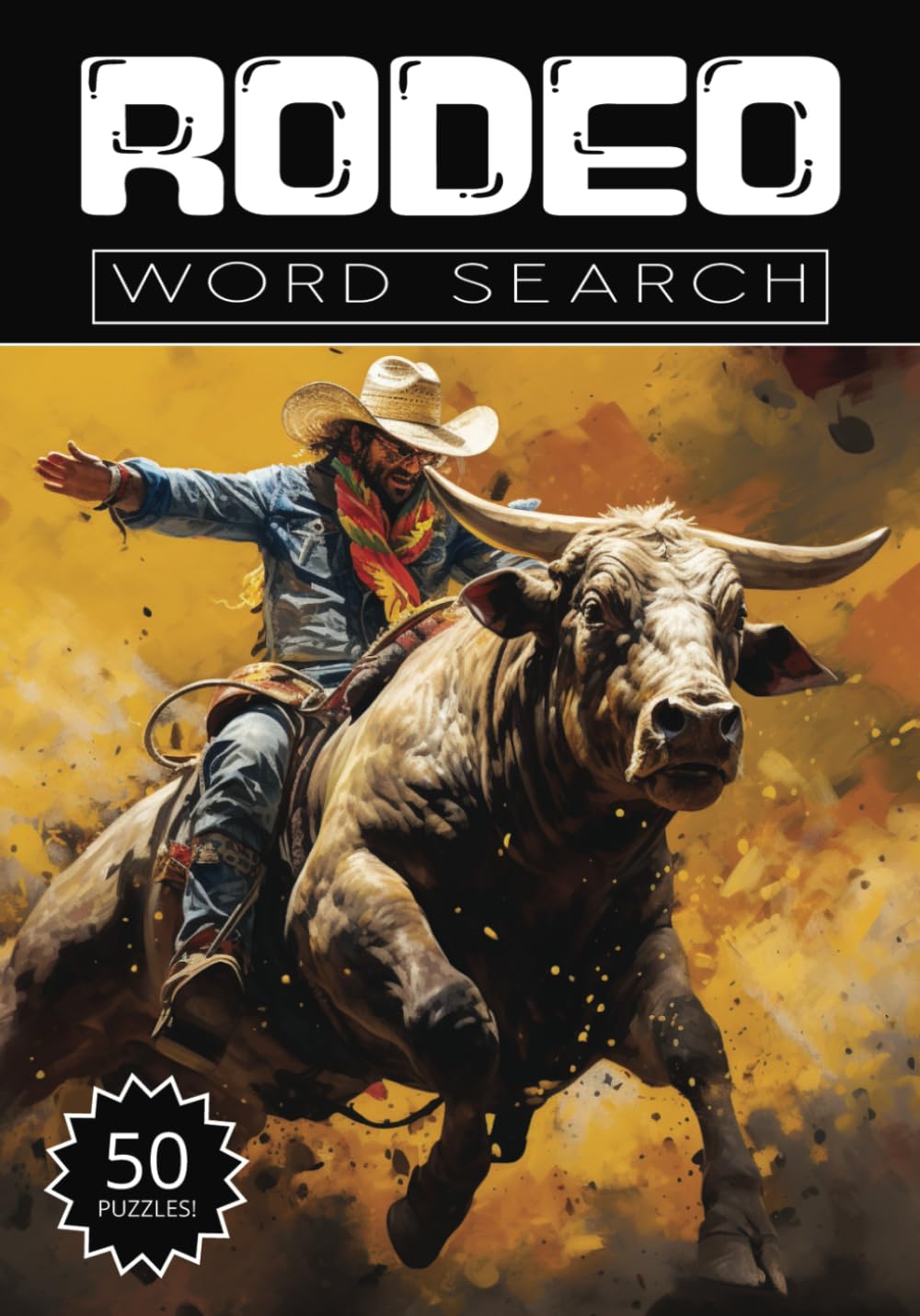 Rodeo Word Search: 50 Cowboy Puzzles, Word Find, Vocabulary Activity ...