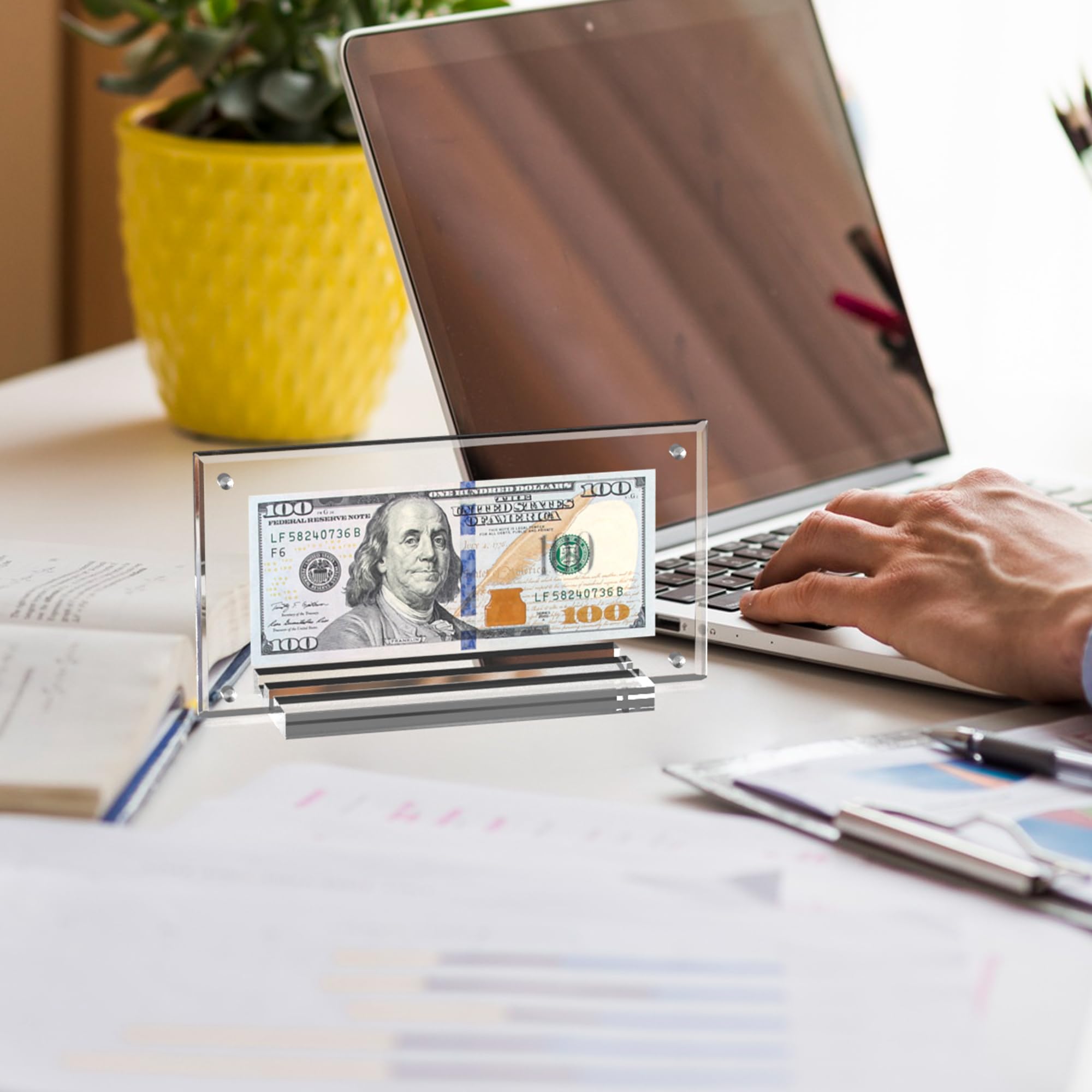 Snapklik.com : Dollar Bill Frame,Acrylic Currency Display Holder Money ...