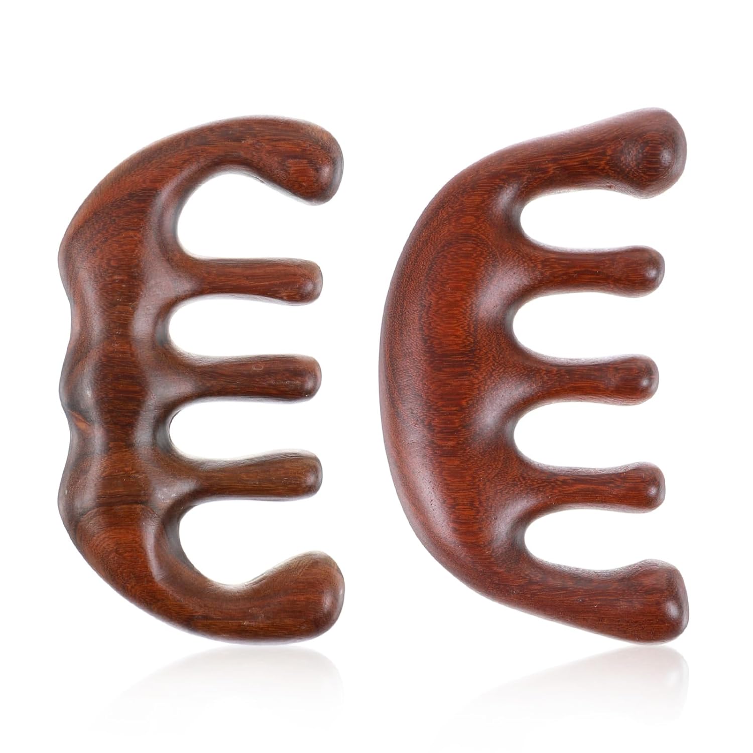 Amazon.com : Ouligay 2PCS Wooden Scalp Massager Comb Sandalwood Loc ...