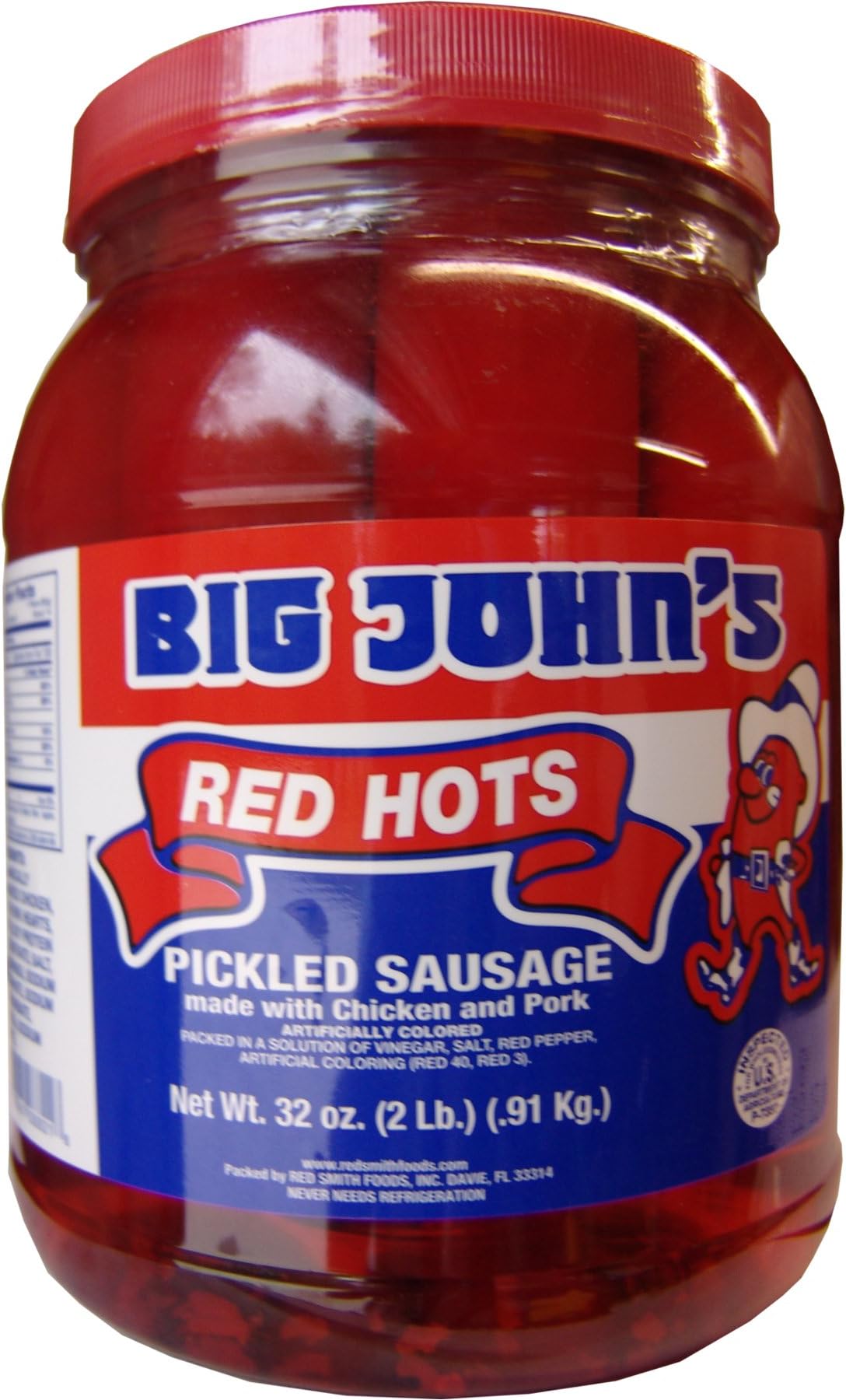 Amazon.com : Big John's Pickled Red Hots - 1/2 Gallon : Grocery ...