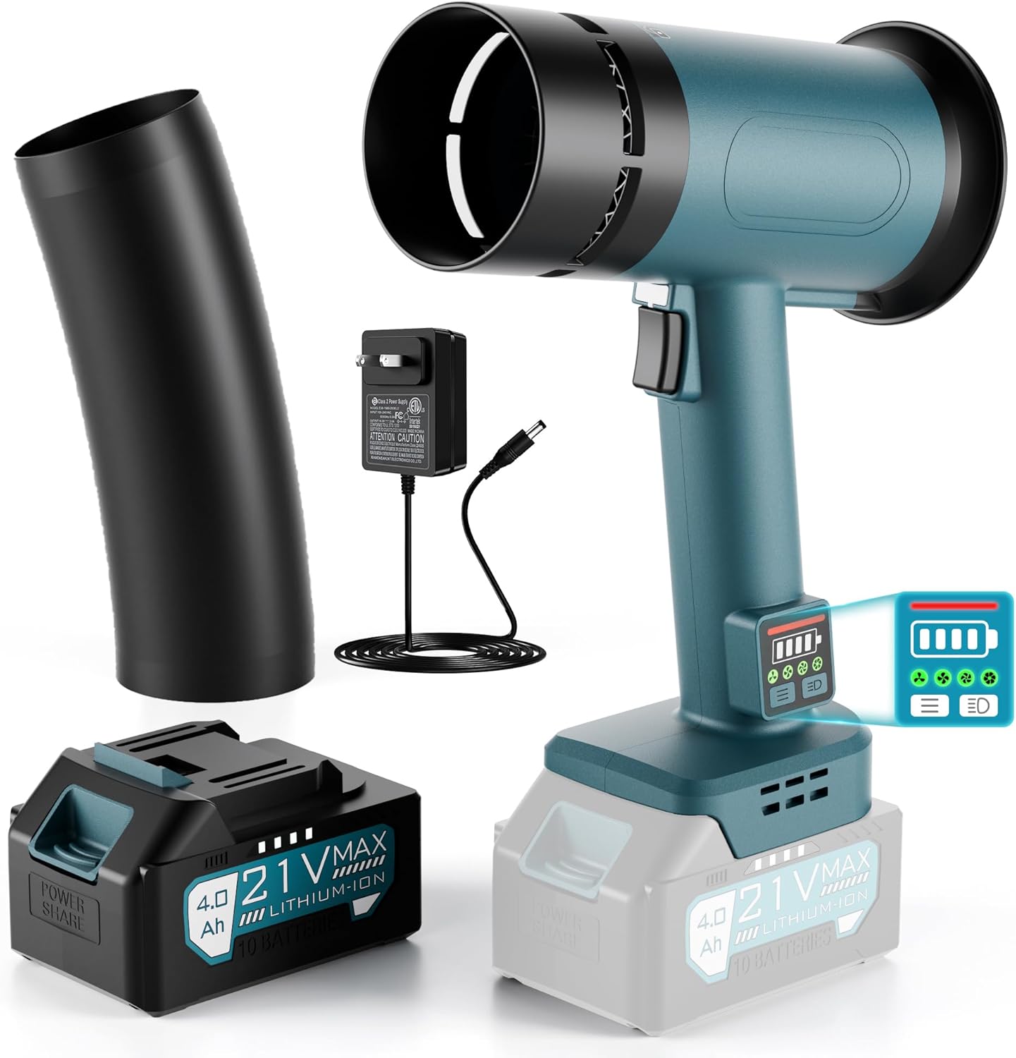 Amazon.com: Oley Turbo Dryer Blower for Car, 550CFM Cordless Leaf ...