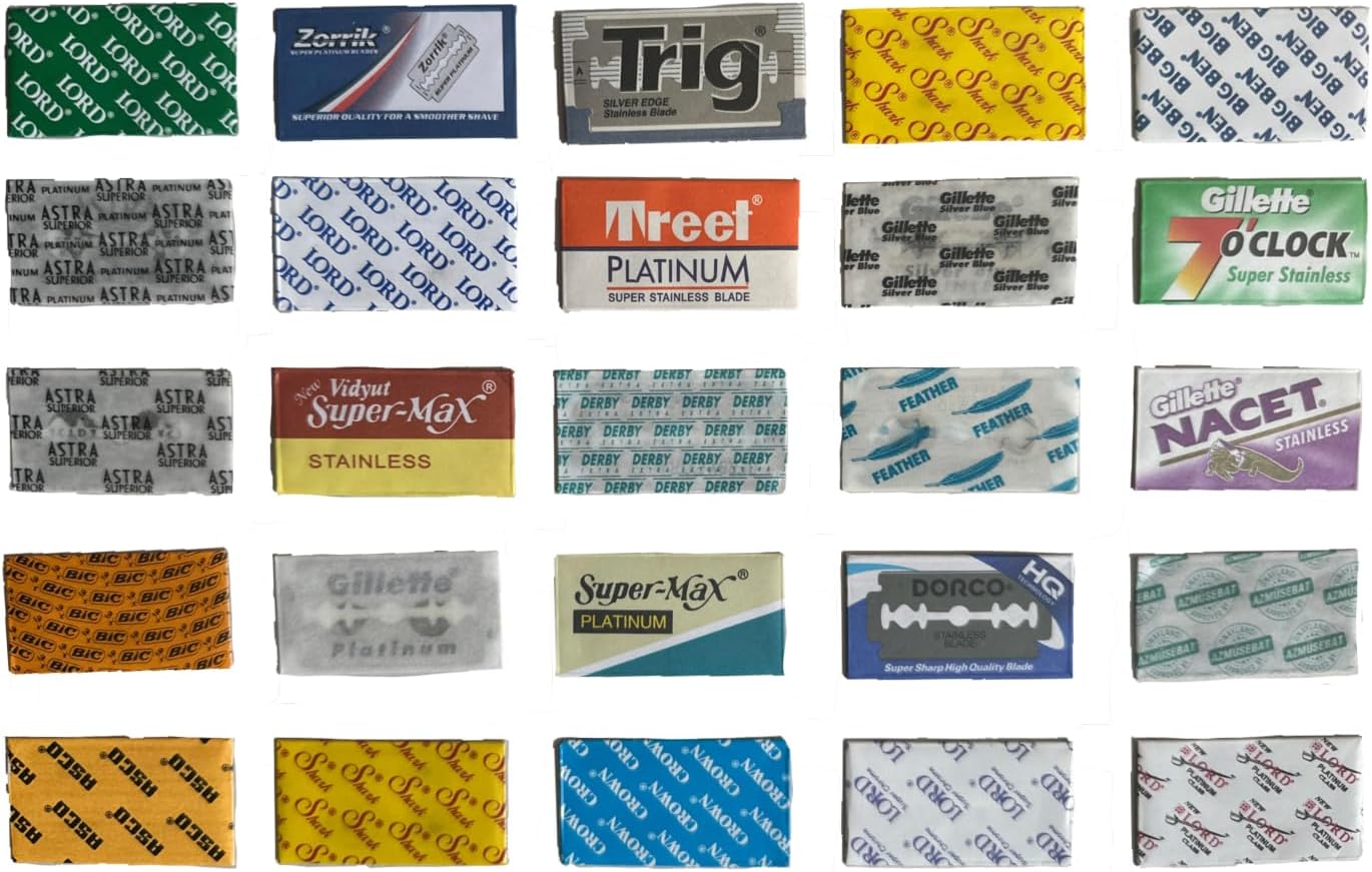 Amazon.com: Razor Blades Club Double Edge Razor Blade Sample Pack (2x ...