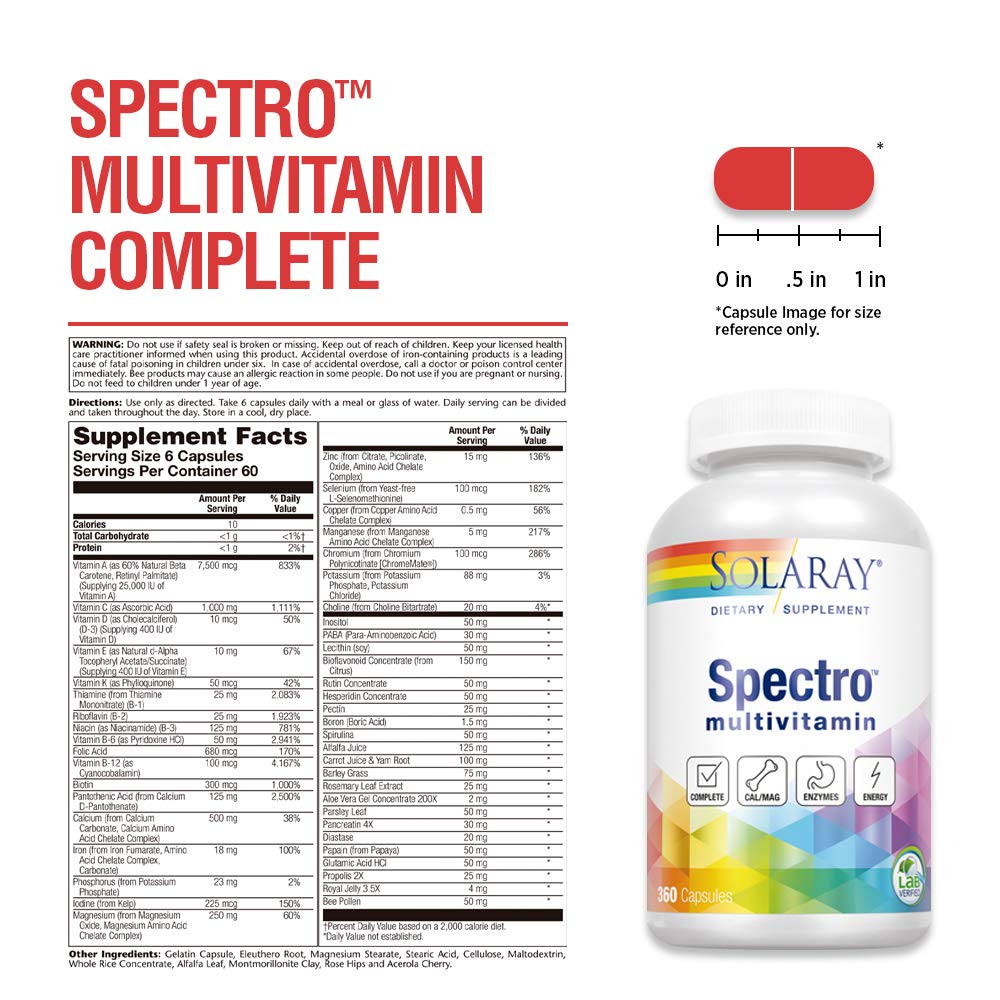 Solaray Spectro multivitamíni...B0001VVF52 | Encarguelo.com