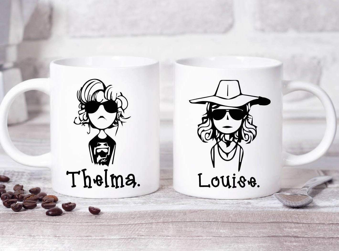 Amazon.com: Thelma And Louise Mug Set the Lma And Louise Mugs Thelma ...