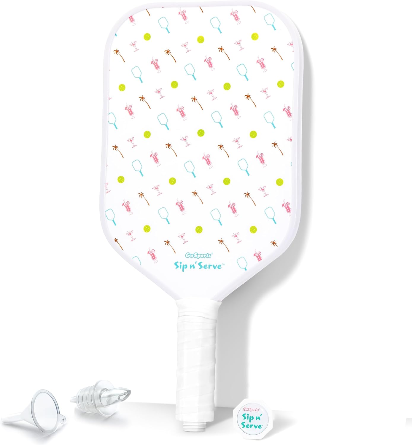 Amazon.com | GoSports Sip N' Serve Pickleball Paddle Flask - 20 oz ...