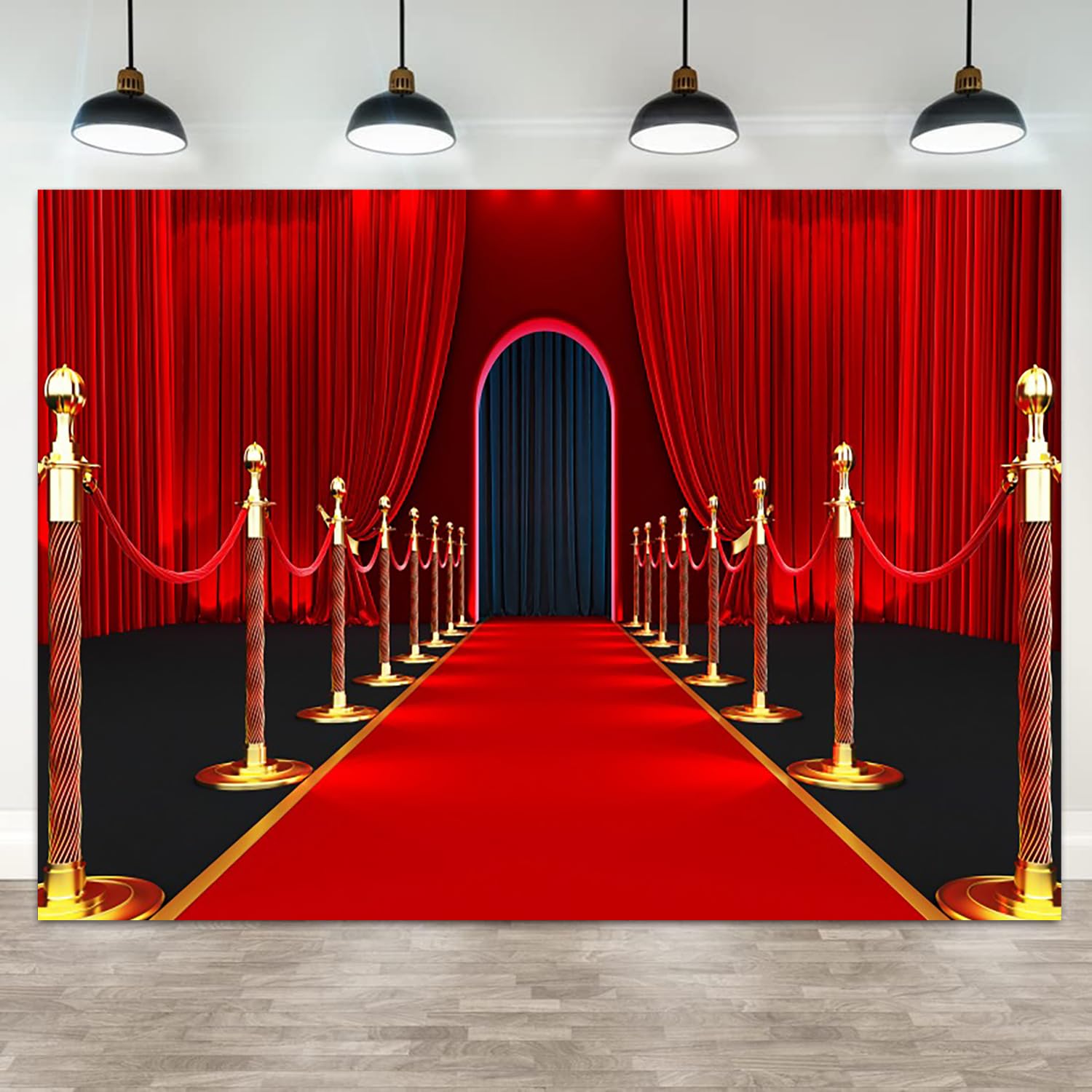 Amazon.com : ASDCXZ 6x4ft Red Carpet Backdrop Red Curtain VIP ...