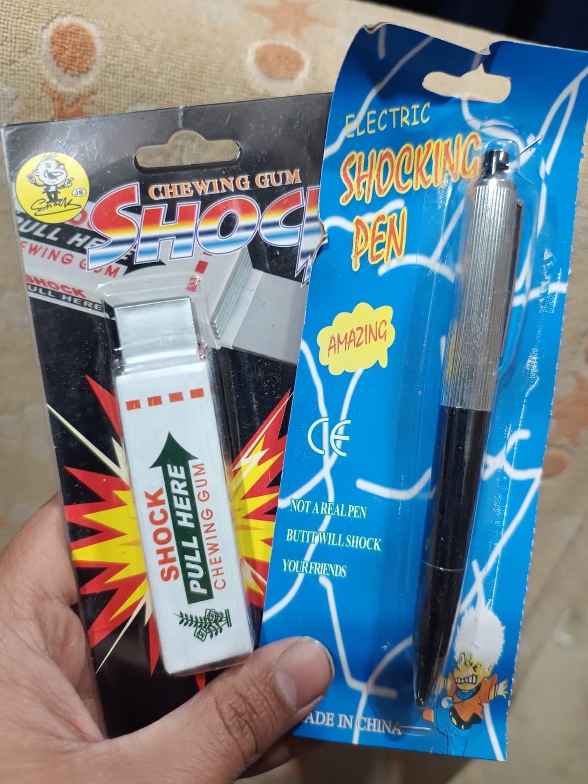 Buy WEBBEE CRAFT Kid Shock Pen And Chewing Gum Shocking Gags Fun Combo ...