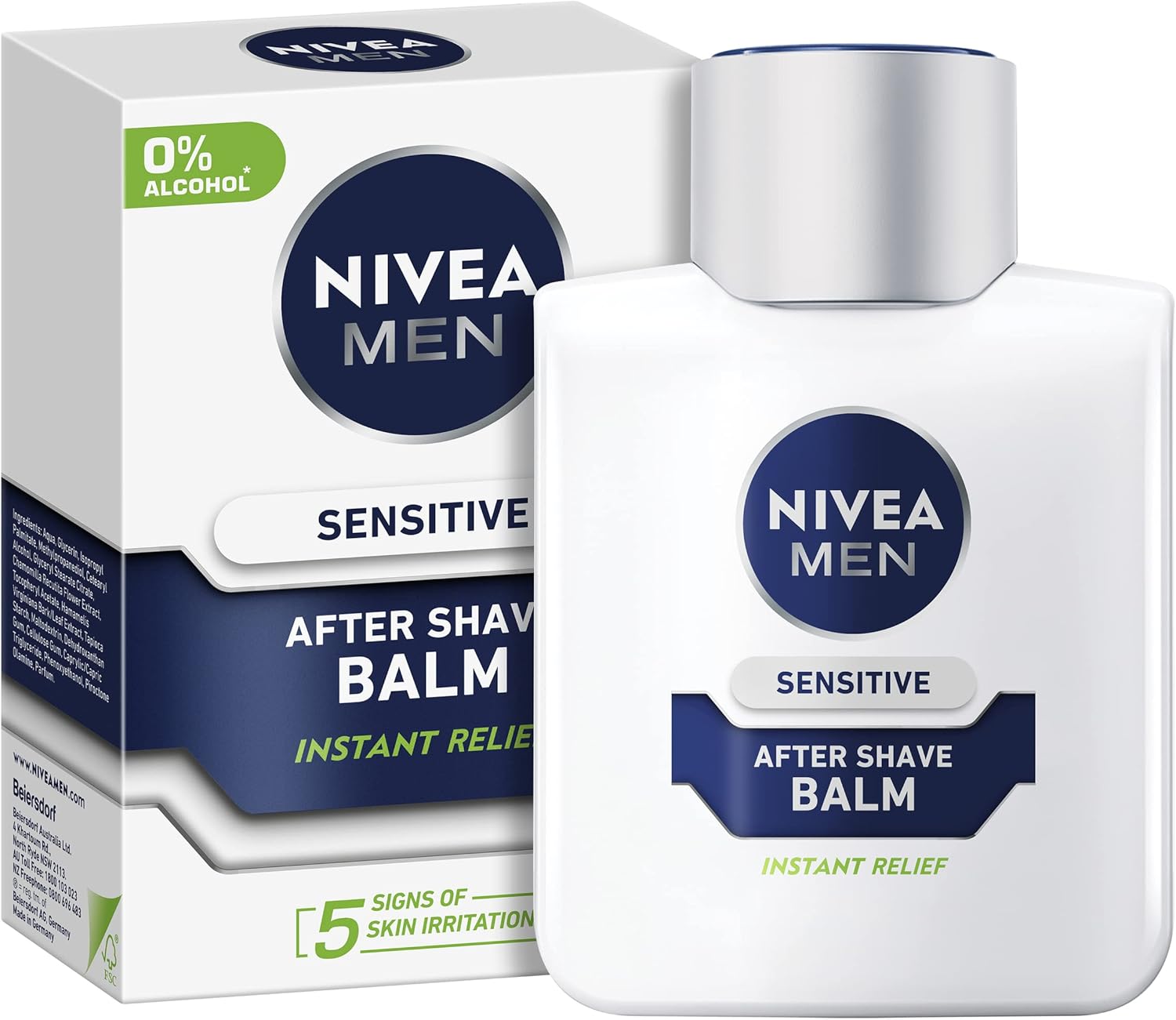 Nivea Mens Sensitive Post Shave Balm 100ML : Amazon.co.uk: Health ...