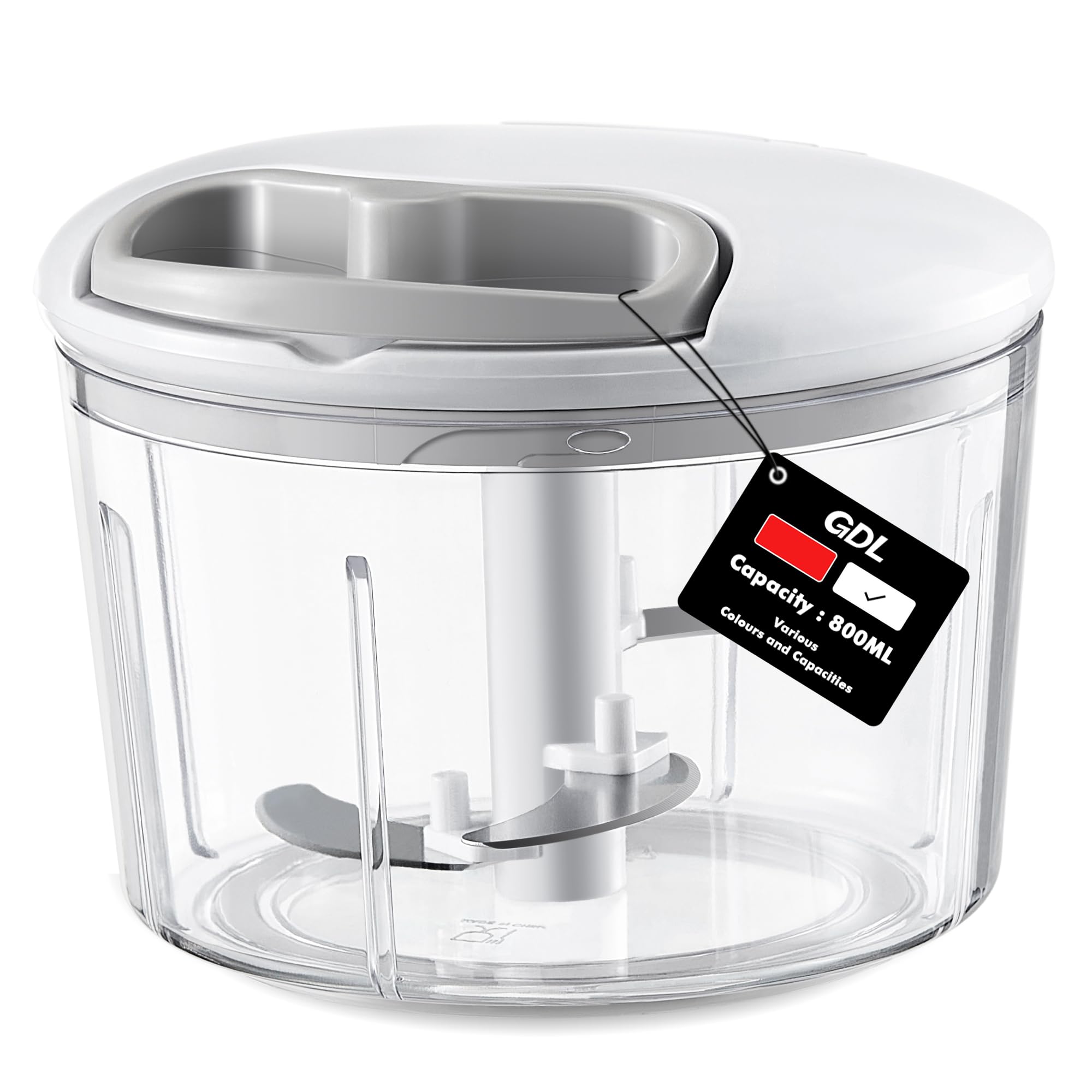 GDL Food Chopper, Pull Onion Chopper Dicer, Hand Powered Food Chopper ...