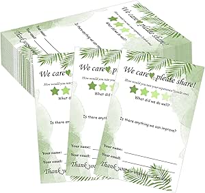 50 Pcs Suggestion Box Cards Comment Cards 4x6 Inch Blank Suggestion ...
