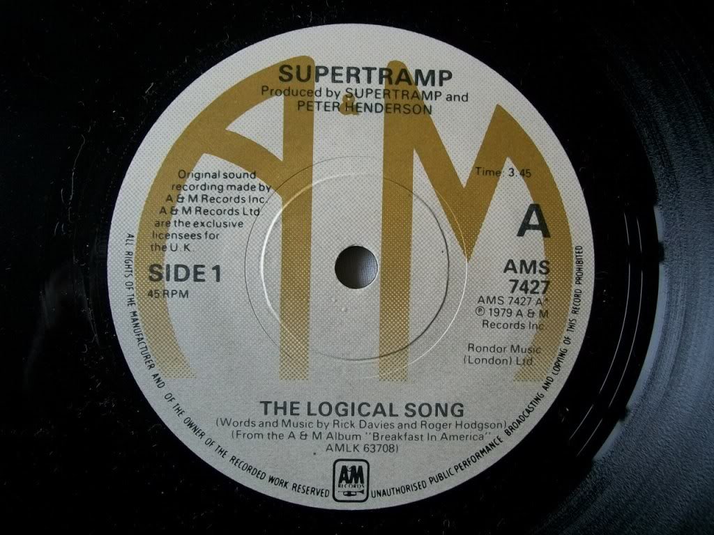 Amazon.com: The Logical Song - Supertramp 7" 45: CDs & Vinyl