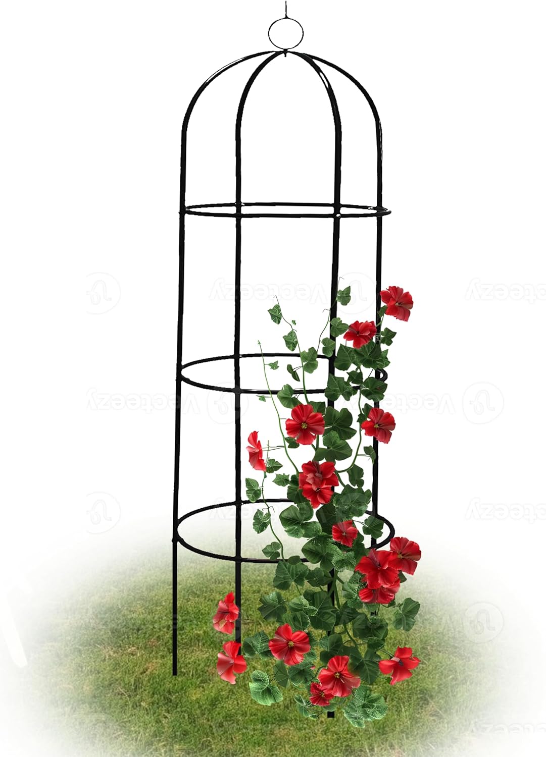 My Garden Metal Garden Obelisk 1.49M Heavy Duty Tubular Plant Cage ...