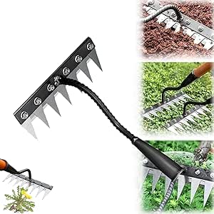 Amazon.com : 2025 Gardenia Iron Weeding Rake, Iron Rake 2.0 for ...