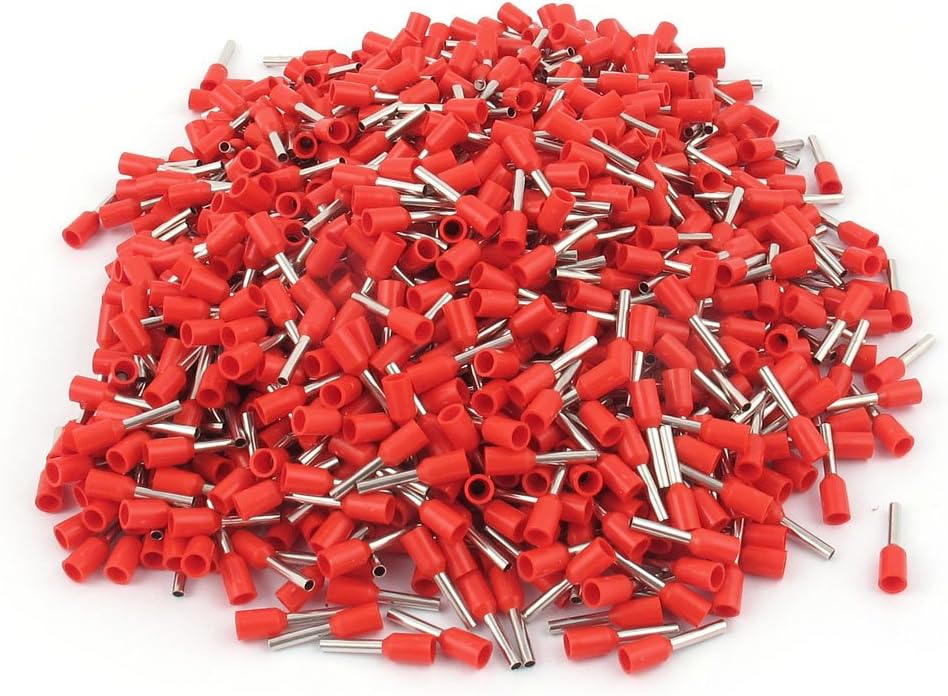 Amazon.com: IIVVERR 1000 Pcs Crimp Cord End Terminal Insulated Bootlace ...