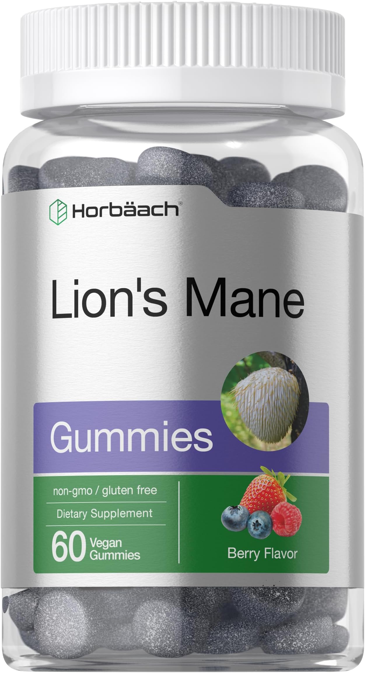 Amazon.com: Horbäach Lion's Mane Supplement | 60 Vegan Gummies for ...