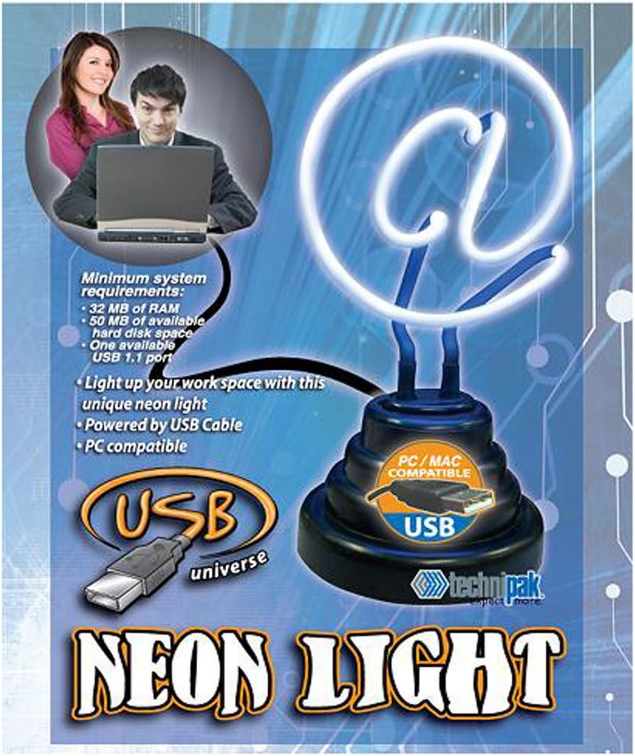 Amazon.com: USB Universe USB Powered Desk Neon Light, Black : Electronics